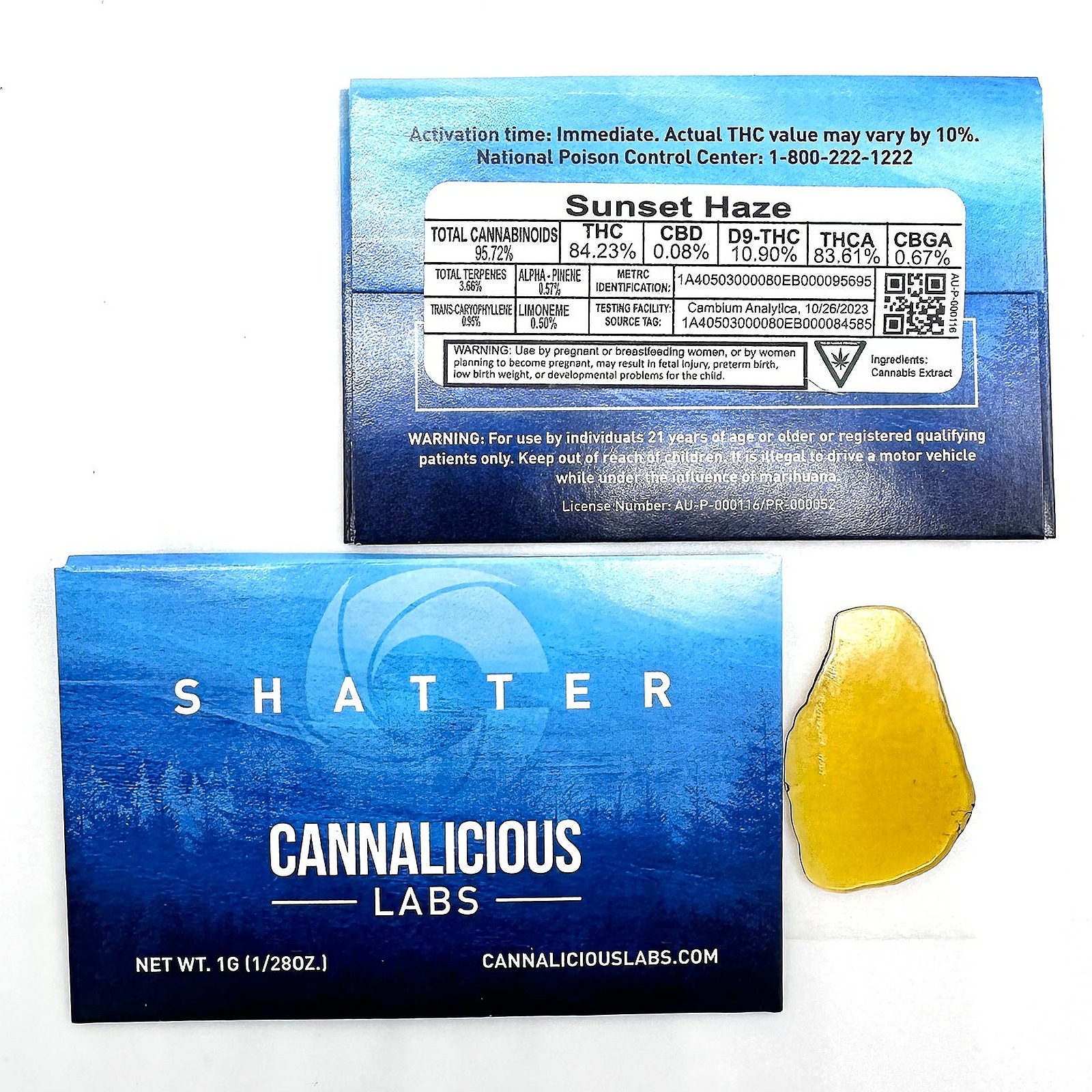 Cannalicious Labs: Sunset Haze Shatter | Leafly