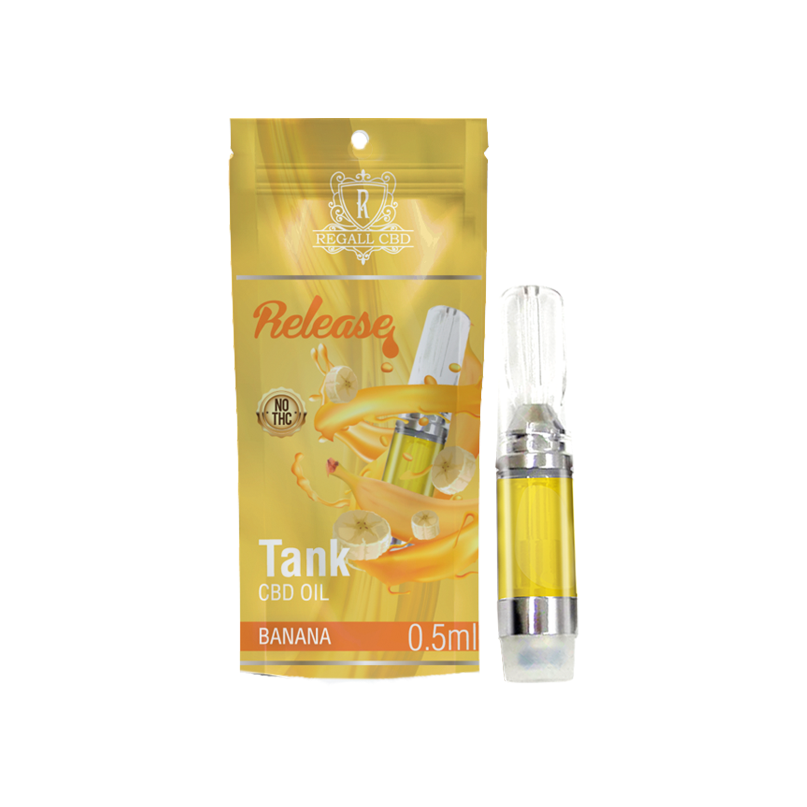 RA Royal: Regall CBD Vape Tank: Banana (70 MG) | Leafly