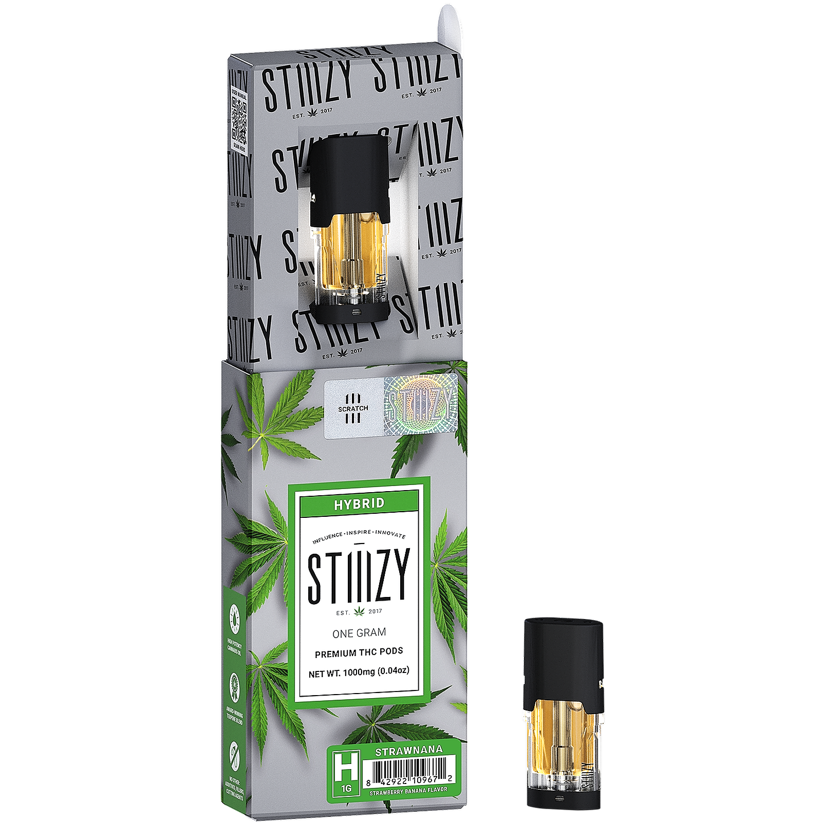 STIIIZY: STRAWNANA - PREMIUMTHC POD 1G | Leafly