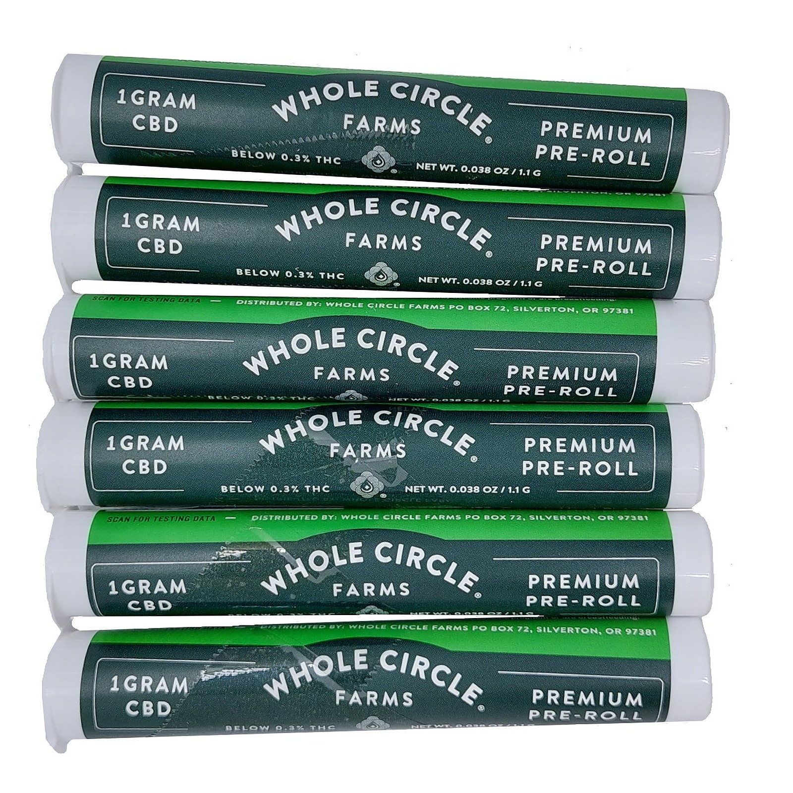 Whole Circle Farms Organic Hemp Organic Hemp Pre Rolls Variety Pack