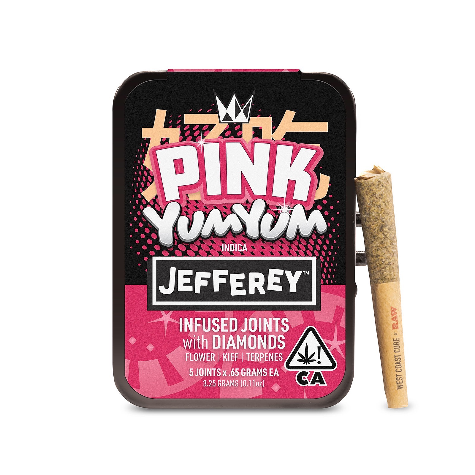 West Coast Cure: Pink Yum Yum - Jefferey Infused Joint .65g 5 Pack | Leafly
