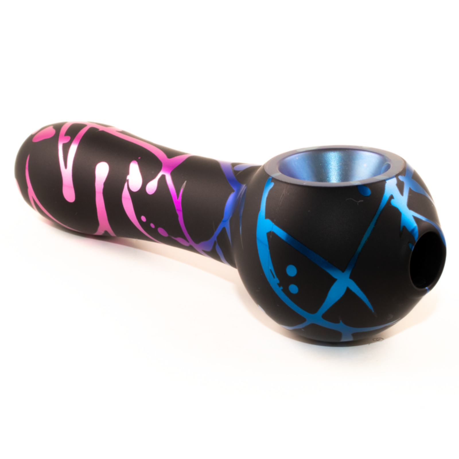 Everlast Metal Pipes: Smoking Pipe Black with Purple/Pink/Blue Splash ...