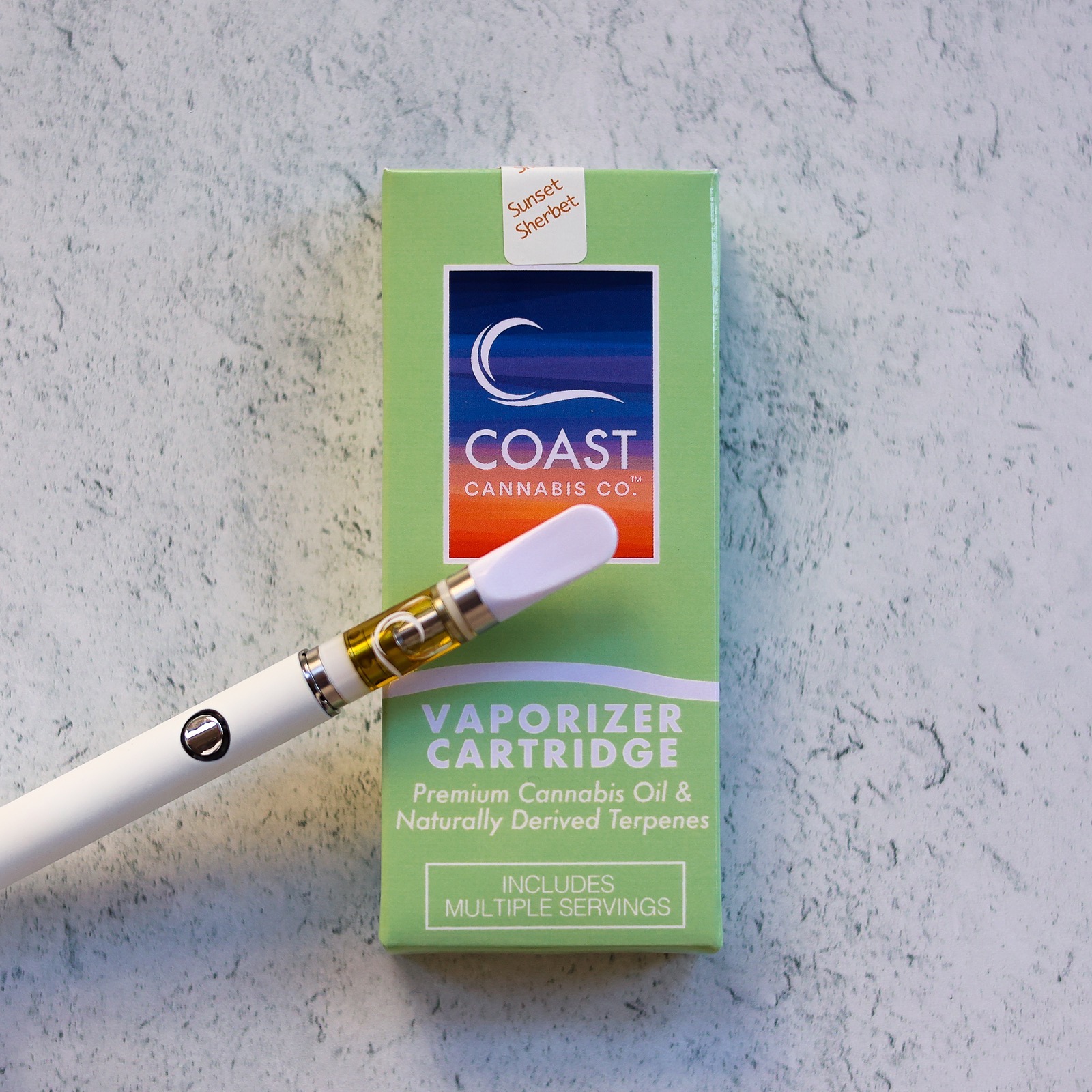 Coast Cannabis Co.: Sunset Sherbet Vaporizer Cartridge 0.5g | Leafly