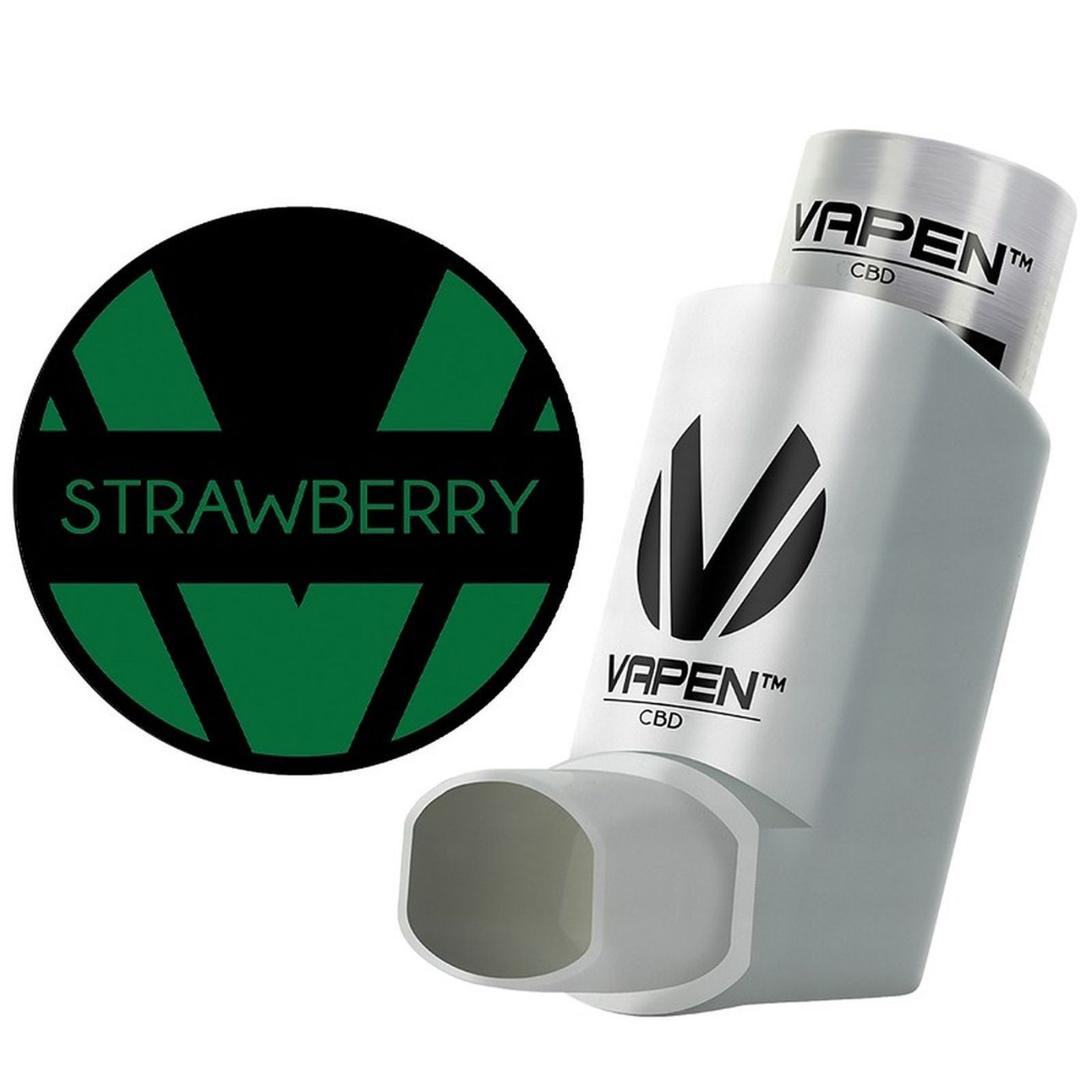 Vapen: Strawberry CBD Inhaler Cartridge 1g | Leafly