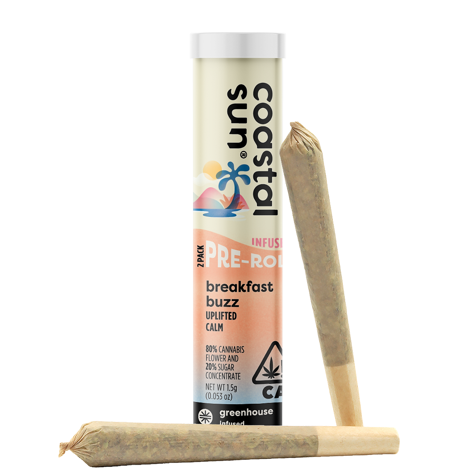 Coastal Sun Farm: Breakfast Buzz Greenhouse Infused Pre-Roll 2-Pack ...