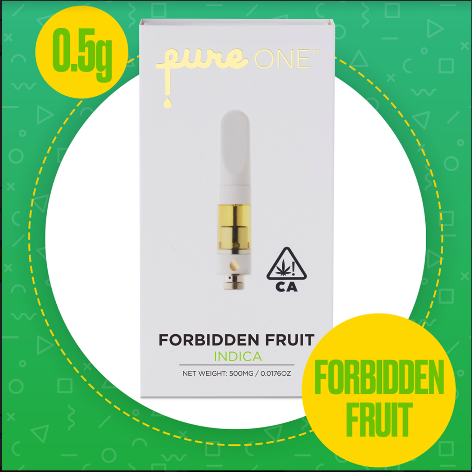 Pure Vape: Pure One - Forbidden Fruit [500mg] | Leafly