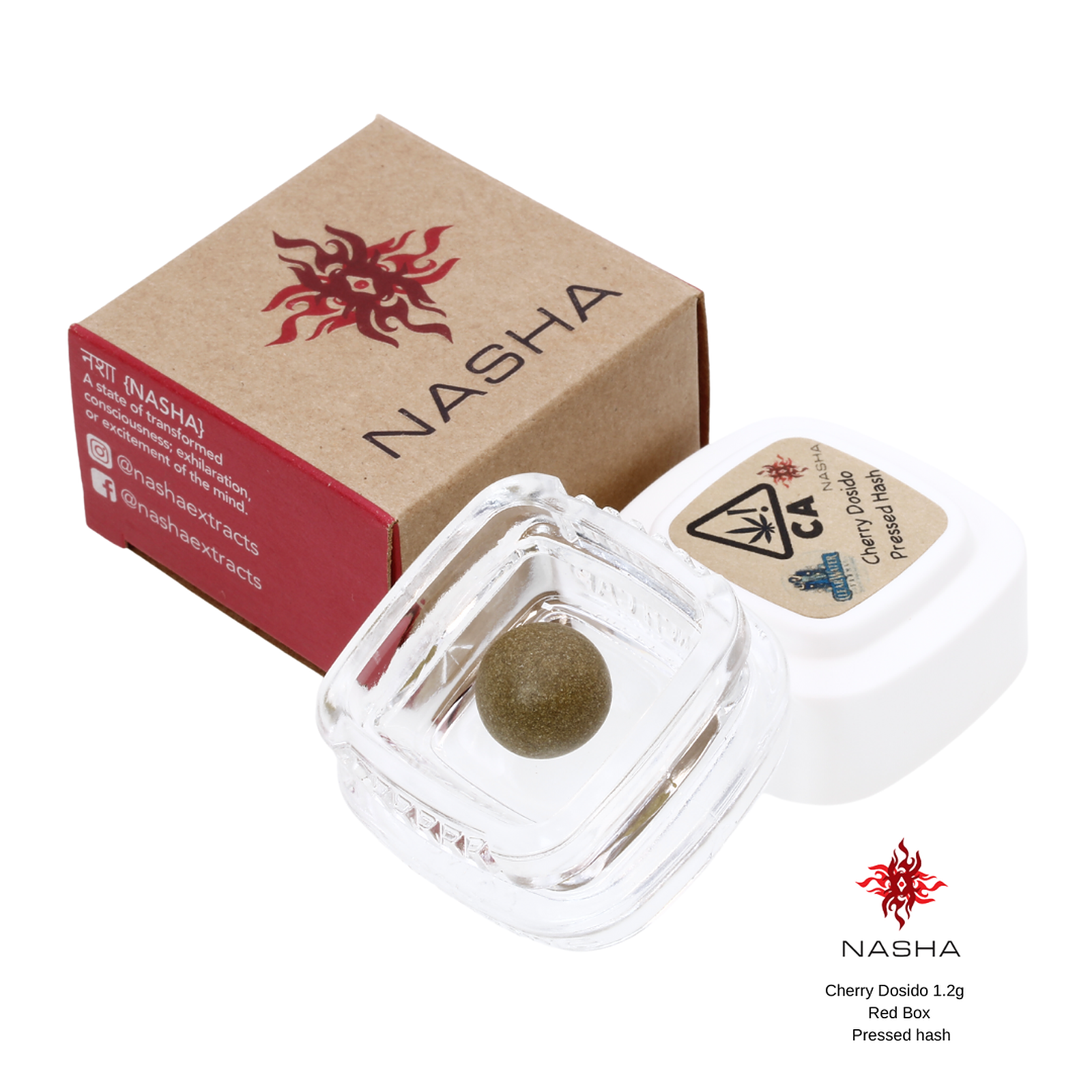 NASHA: Cherry Dosido 1.2g Red Pressed Hash (Clear Water Farms) | Leafly