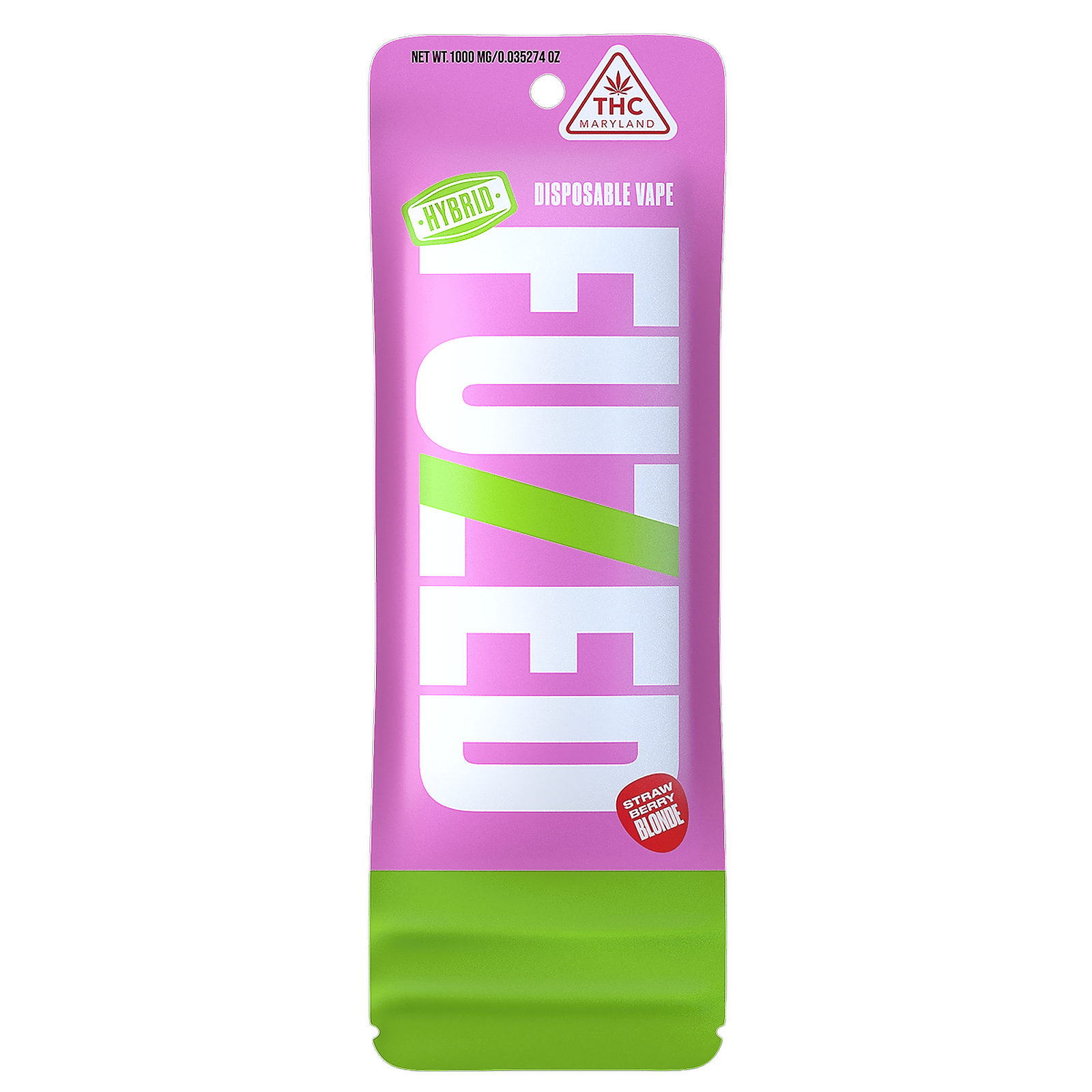 Curio Wellness: Fuzed: Strawberry Blonde Disposable Vape [1g] | Leafly