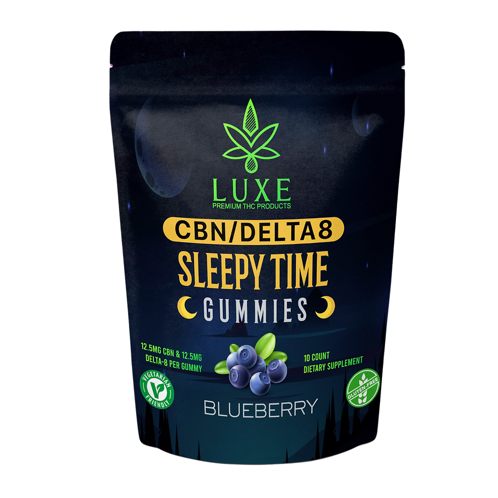 Luxe THC: Sleepy Time Gummies with Delta-8 and CBN | 10 count | Leafly