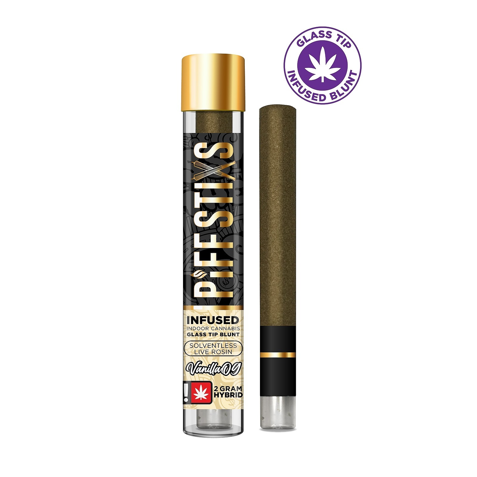 Piff Stixs: Vanilla OG 2G Rosin Infused Blunt | Leafly