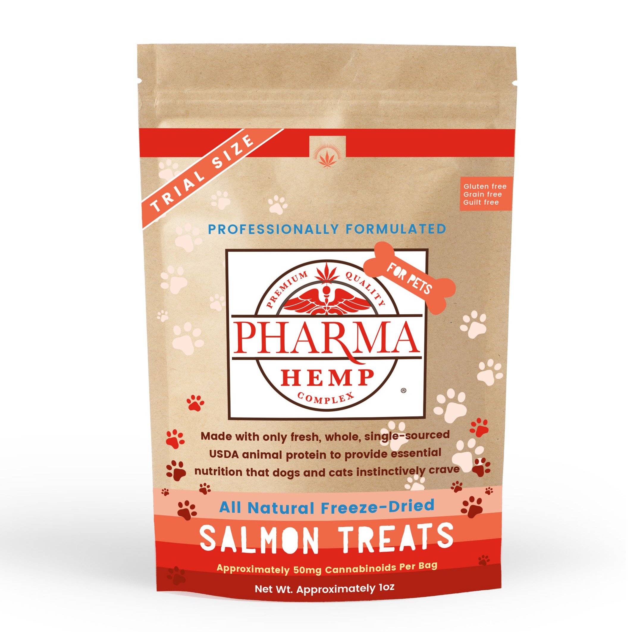 Pharma Hemp Complex: CBD Oil Freeze Dried Salmon Pet Treats - 50mg CBD ...