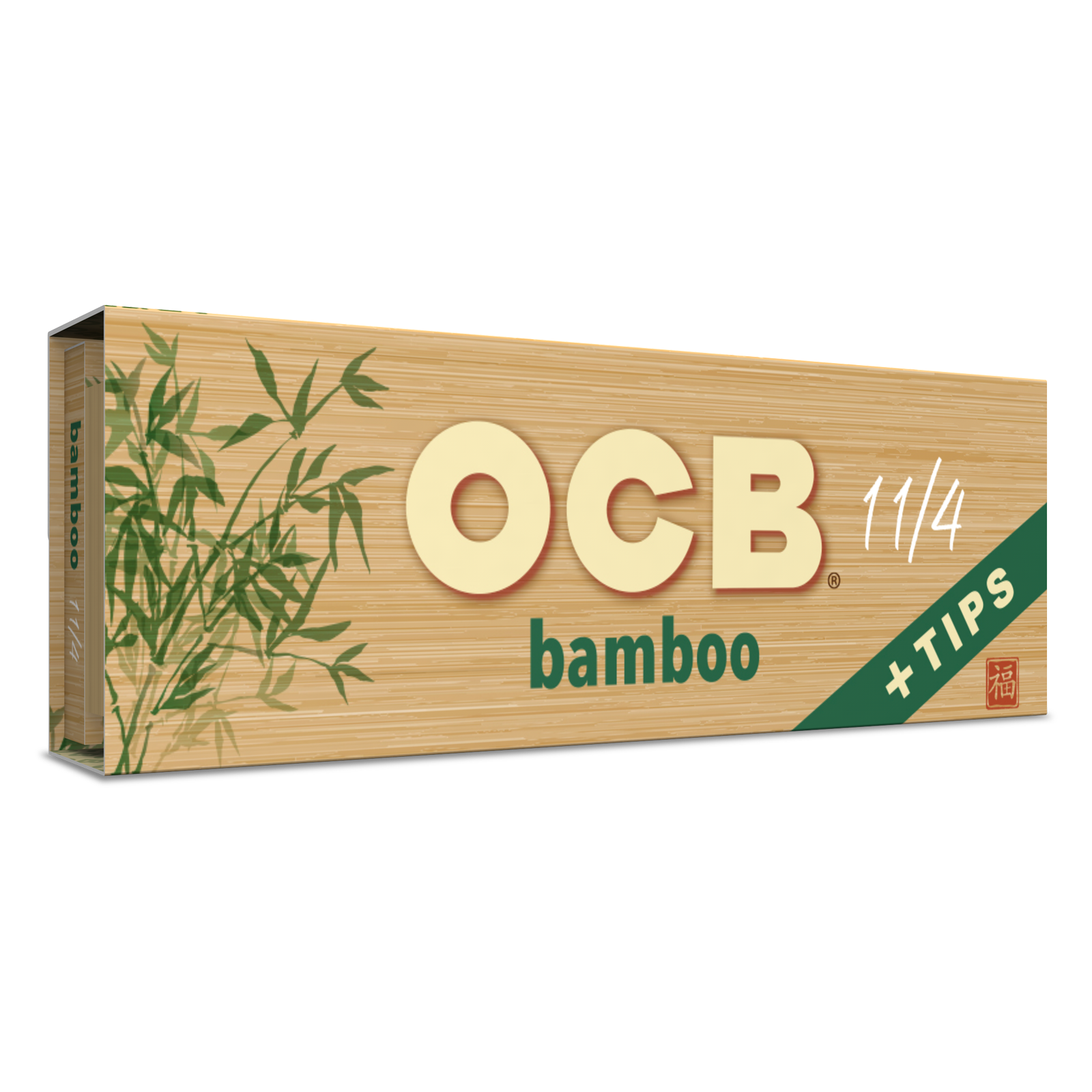 OCB Rolling Papers & Cones: OCB Bamboo Papers + Tips - 1-1/4" Size | Leafly