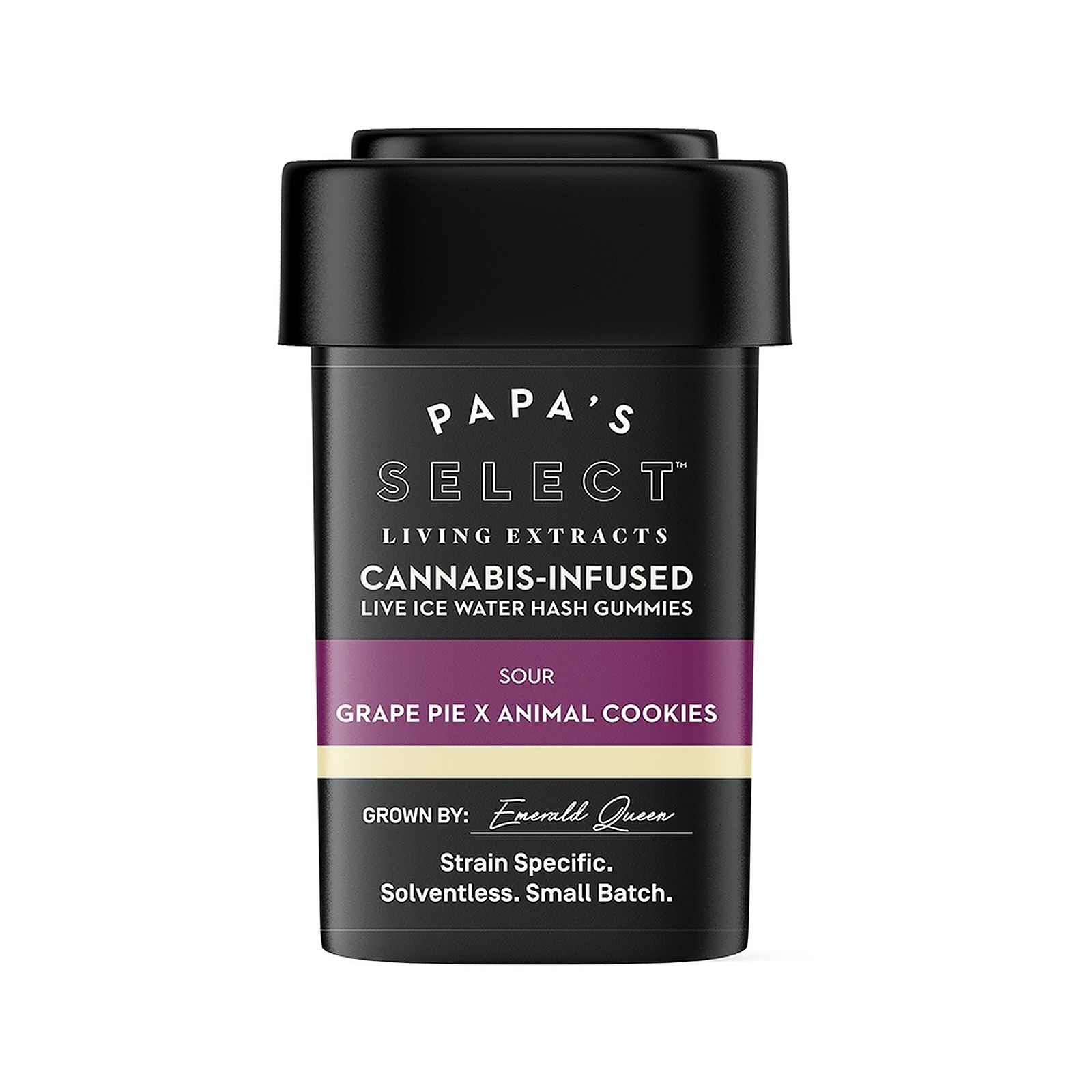 Papa's Select: Grape Pie x Animal Cookies, Ice Water Hash Gummies | Leafly