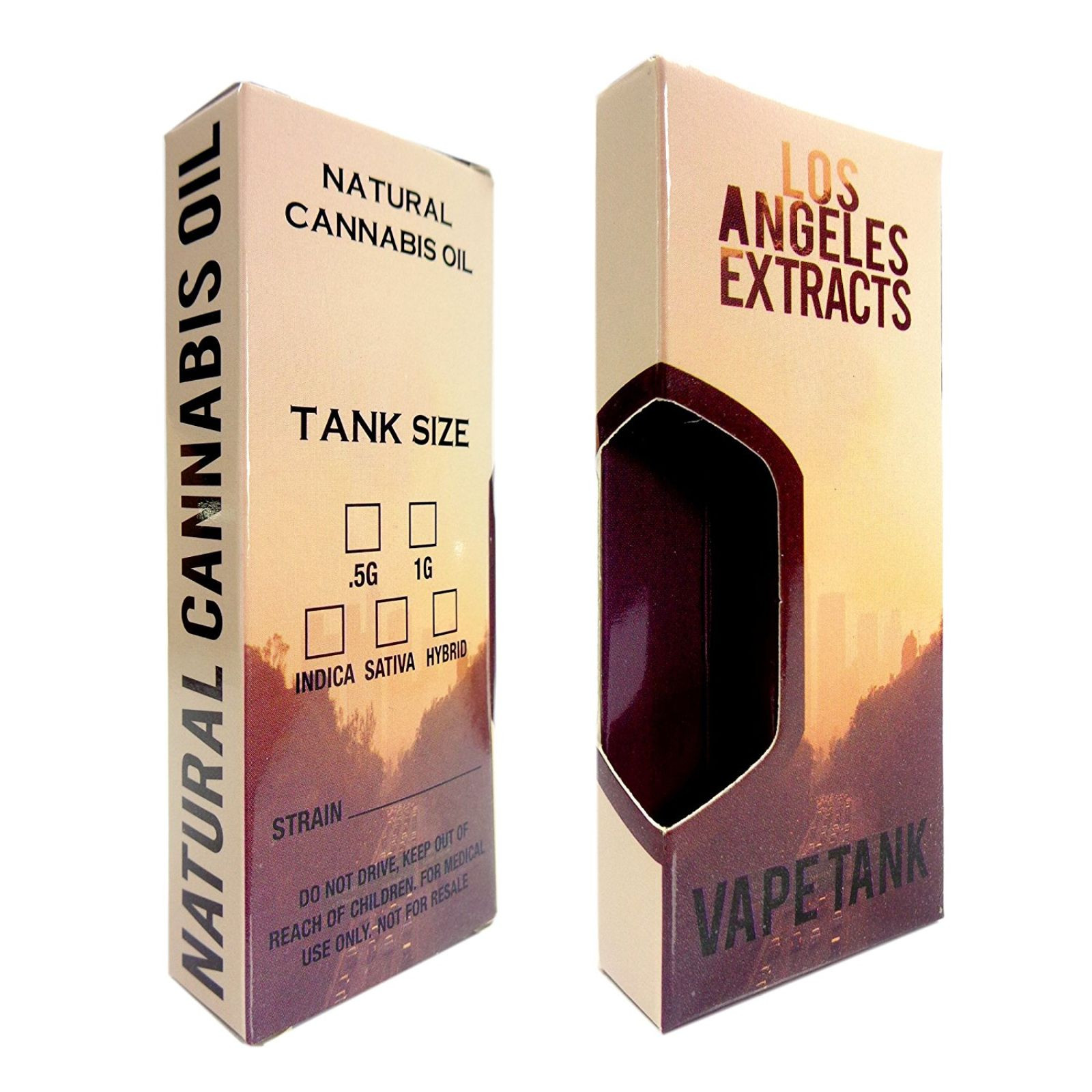 Shatter Labels: 100 Los Angeles Shatter Oil Slim Display Packaging ...