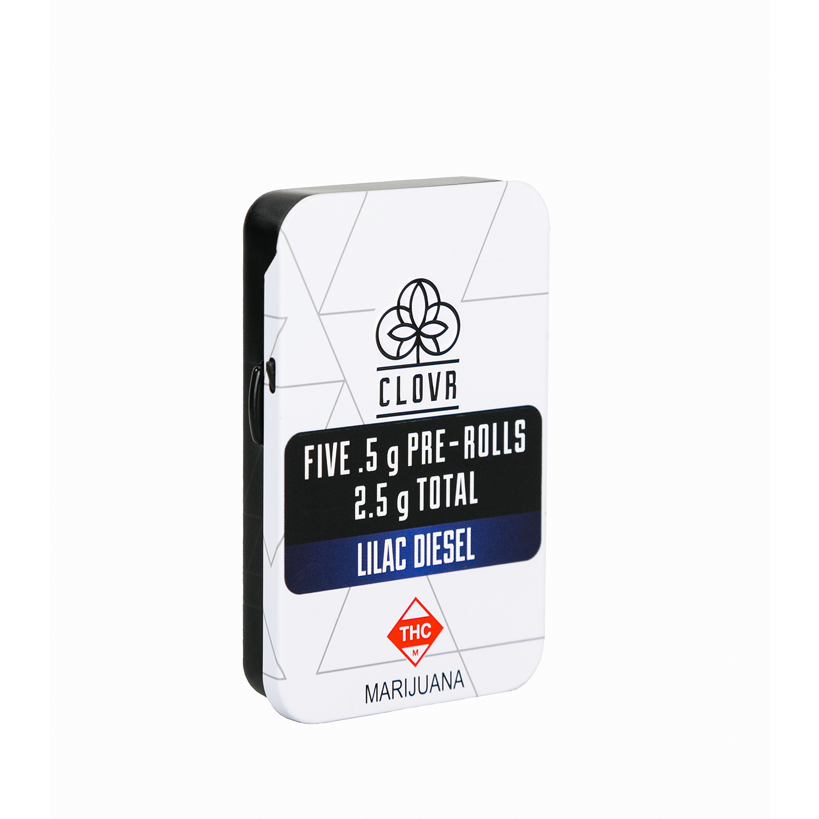 CLOVR: CLOVR- Pre-rolls- 0.5g 5 Pack Tin- Lilac Diesel | Leafly