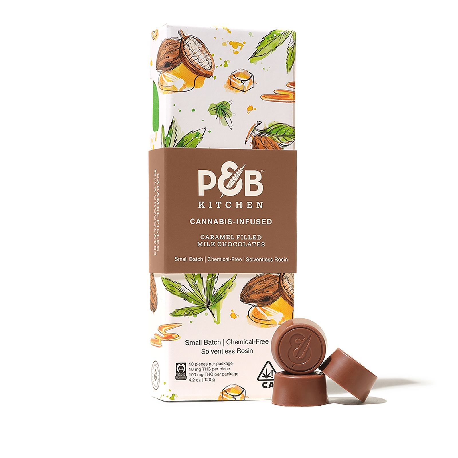 P&B Kitchen: Caramel Filled Milk Chocolates | Solventless Rosin | Leafly