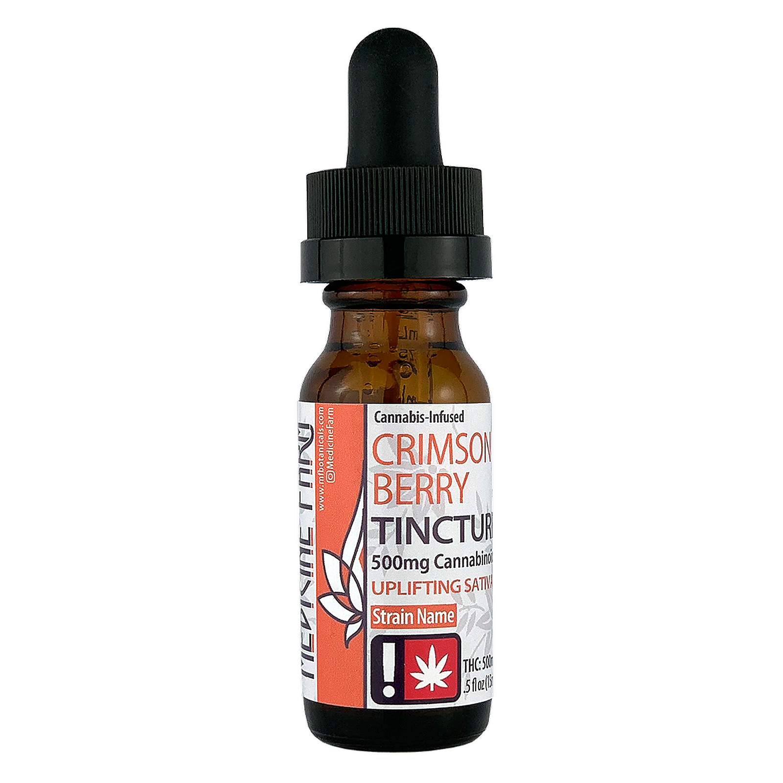 Medicine Farm: Crimson Berry Tincture | 15ml | 500mg | Sativa | Leafly
