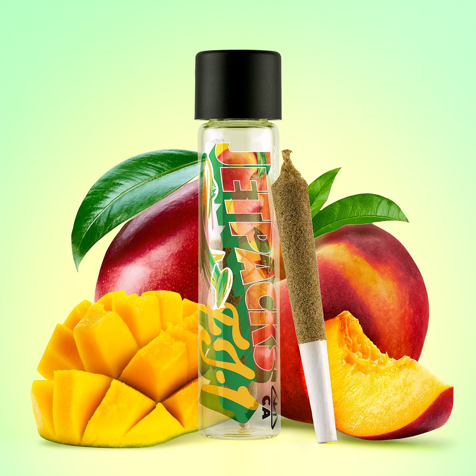 Jetpacks: Peach Mango FJ-1 (1G Infused, THCA Concentrate & Kief Covered ...