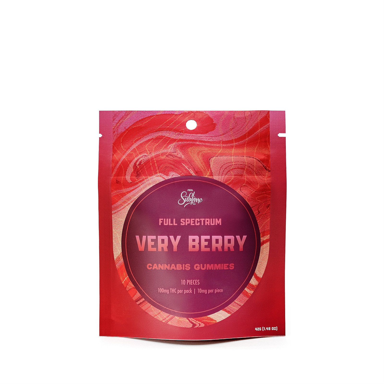 Sublime Brands: Very Berry Full Spectrum RSO Gummies 100mg | Leafly