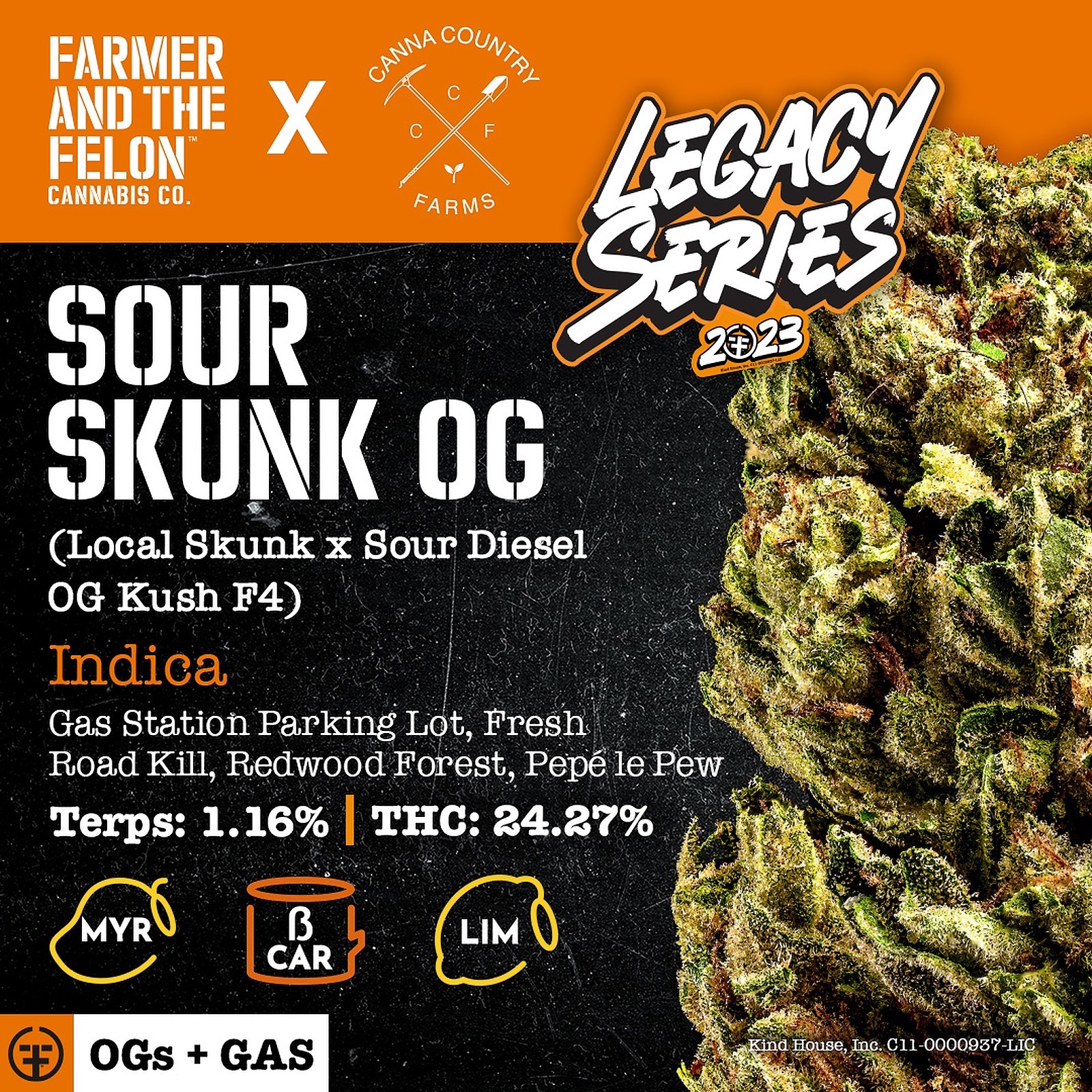 Farmer and the Felon: Farmer and the Felon | Flower Sour Skunk OG 1/8oz ...