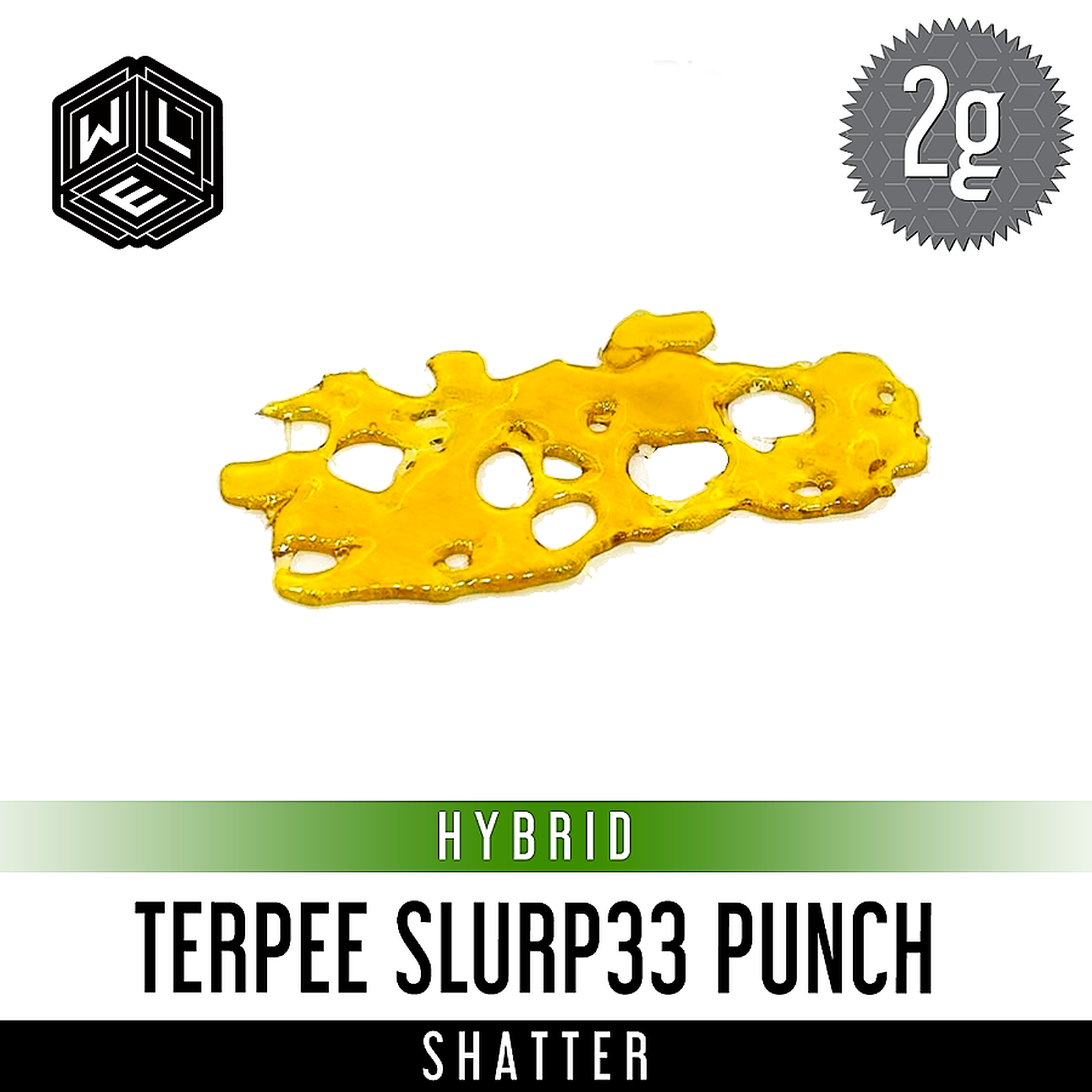 White Label Extracts: Terpee Slurpee Punch Shatter 2 Gram | Leafly