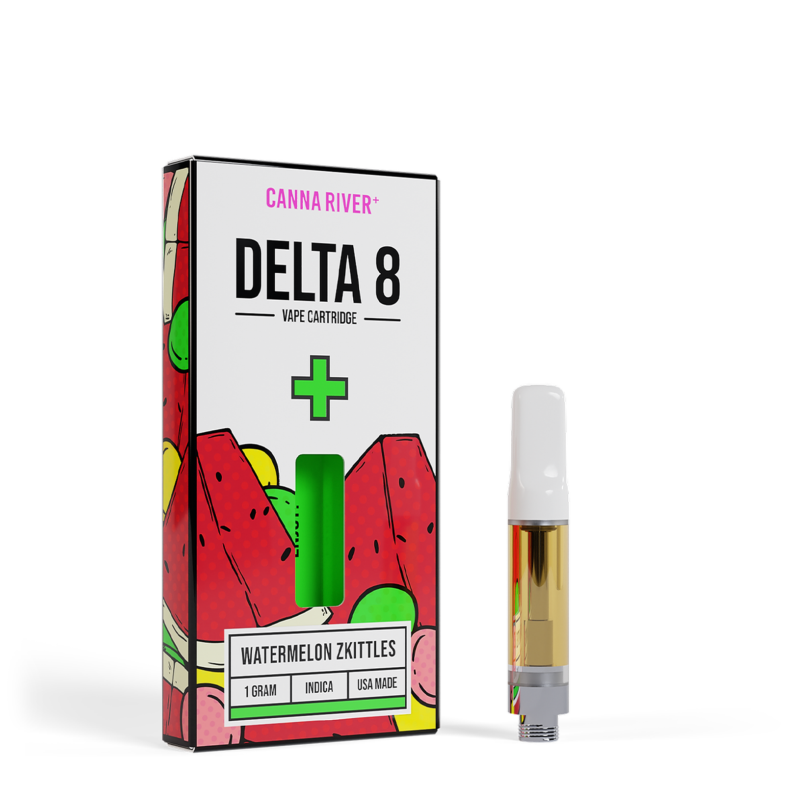 Canna River: D8 Cartridge - Watermelon Zkittles / 1 Gram | Leafly