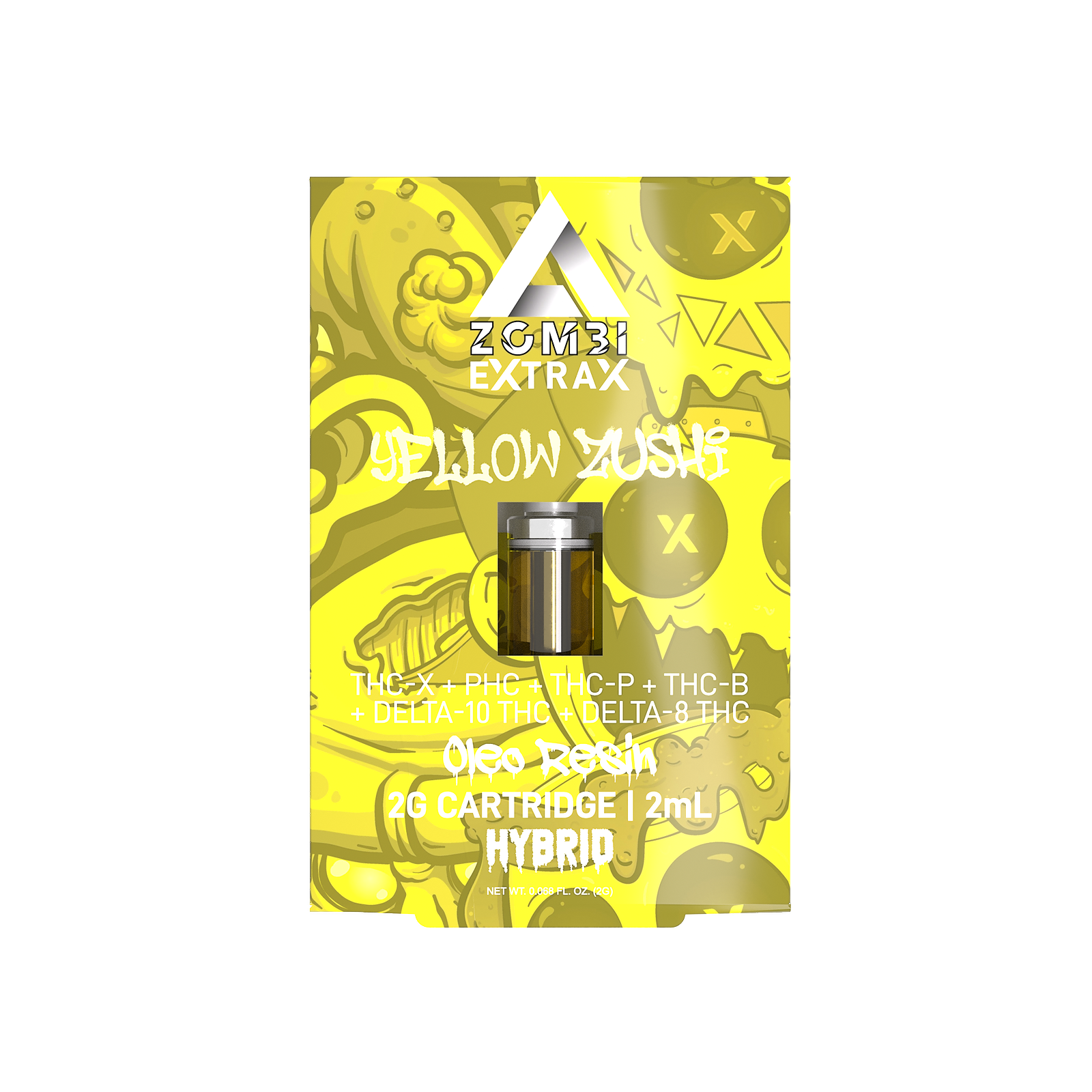 Delta Extrax: Yellow Zushi Zombi Extrax Oleo Resin Cartridge 2G | Leafly