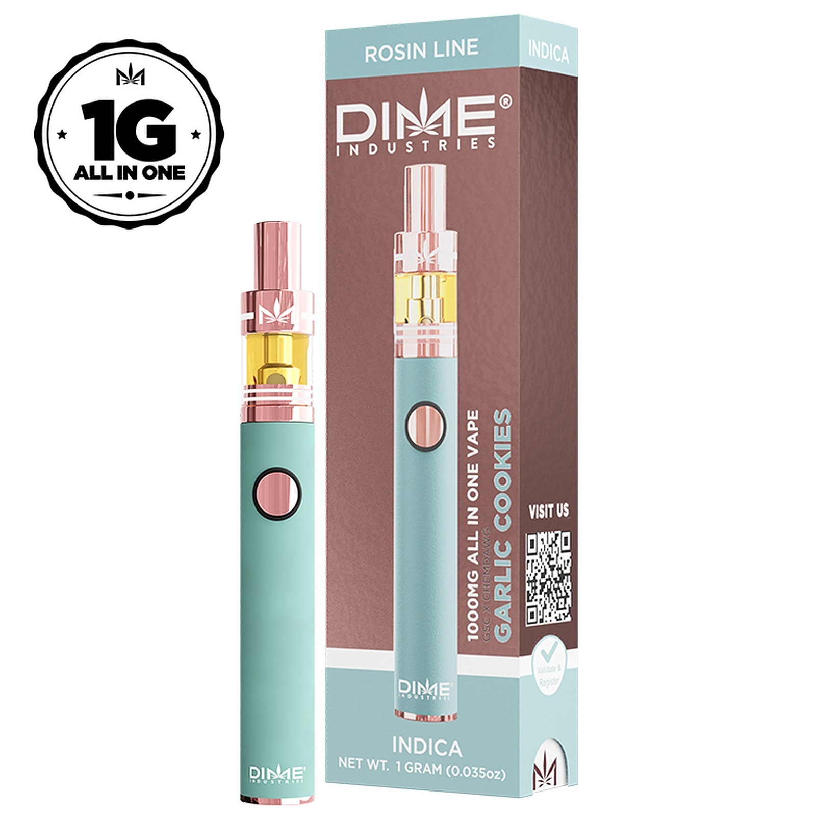 Dime Industries: Garlic Cookies 1000mg Rosin All in One Device | Leafly