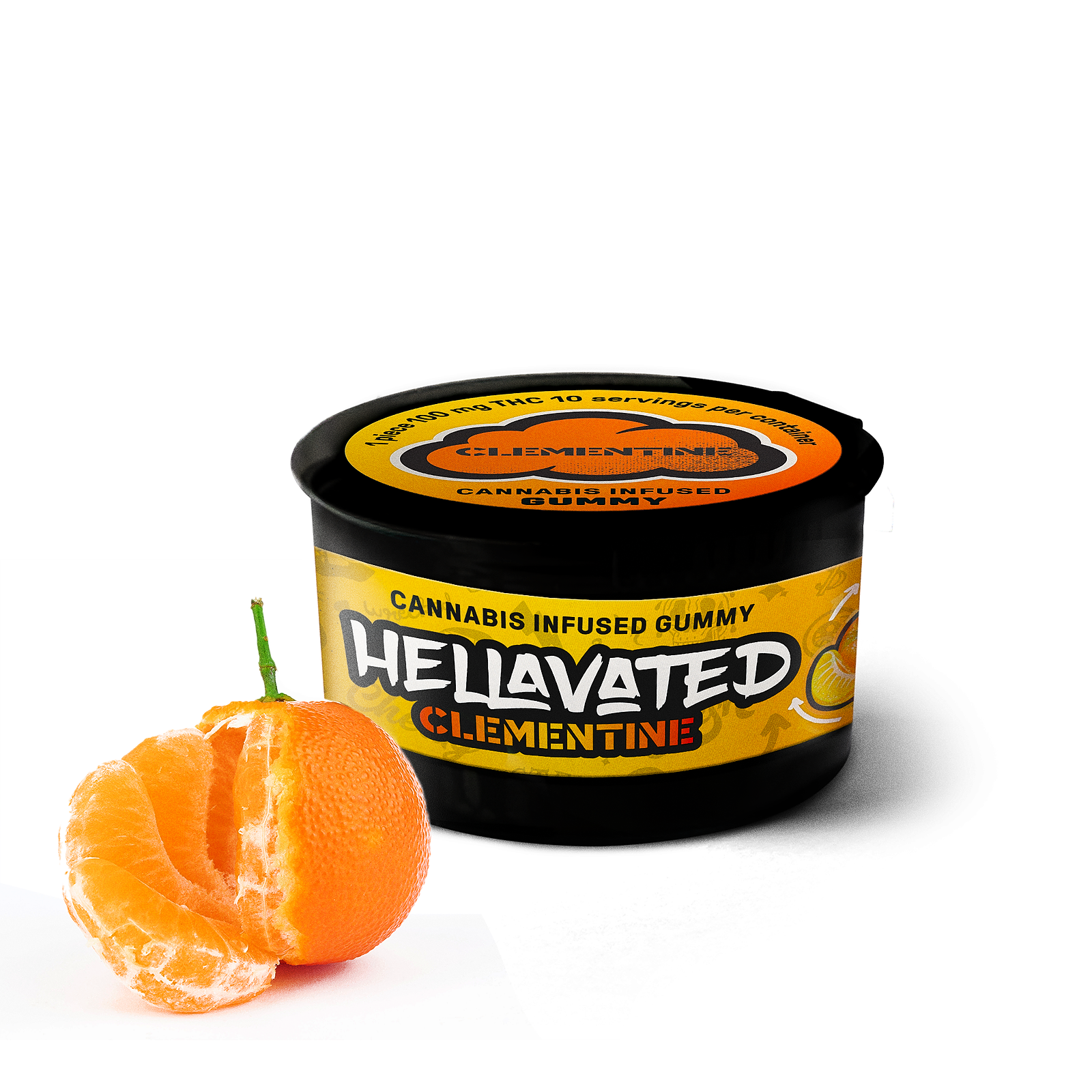 Hellavated: Clementine (1pc) Gummiez 100mg | Leafly