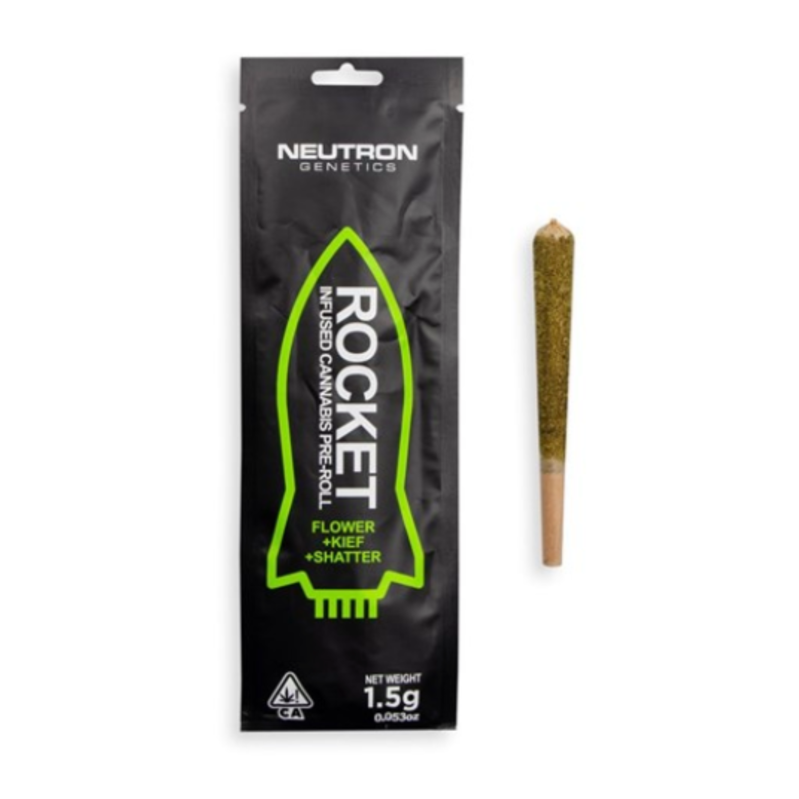 Neutron Genetics: Rocket Infused Pre-roll | Leafly