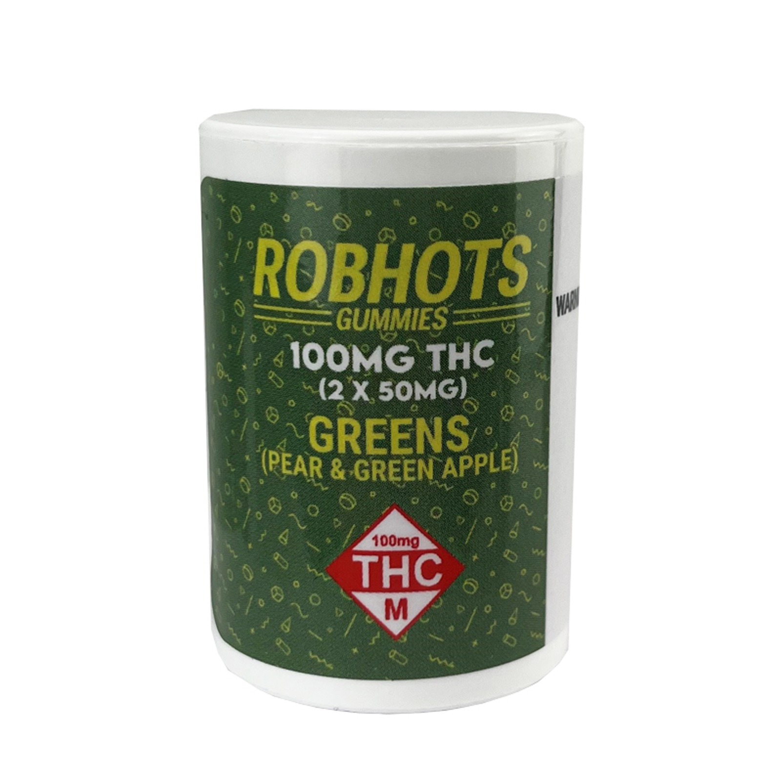 Robhots Edibles: Robhots Gummies Greens 100mg 2-pack | Leafly