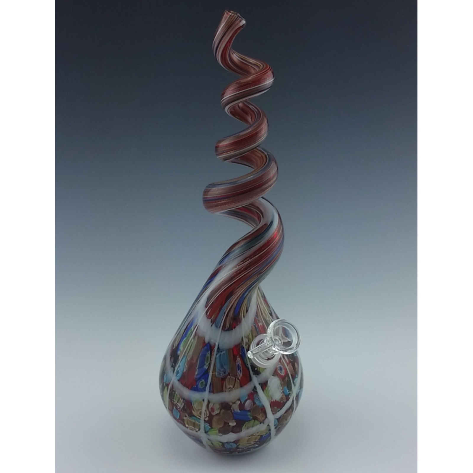 Mile High Glass Pipes: Twisted Stem Glass on Glass With Millies ...