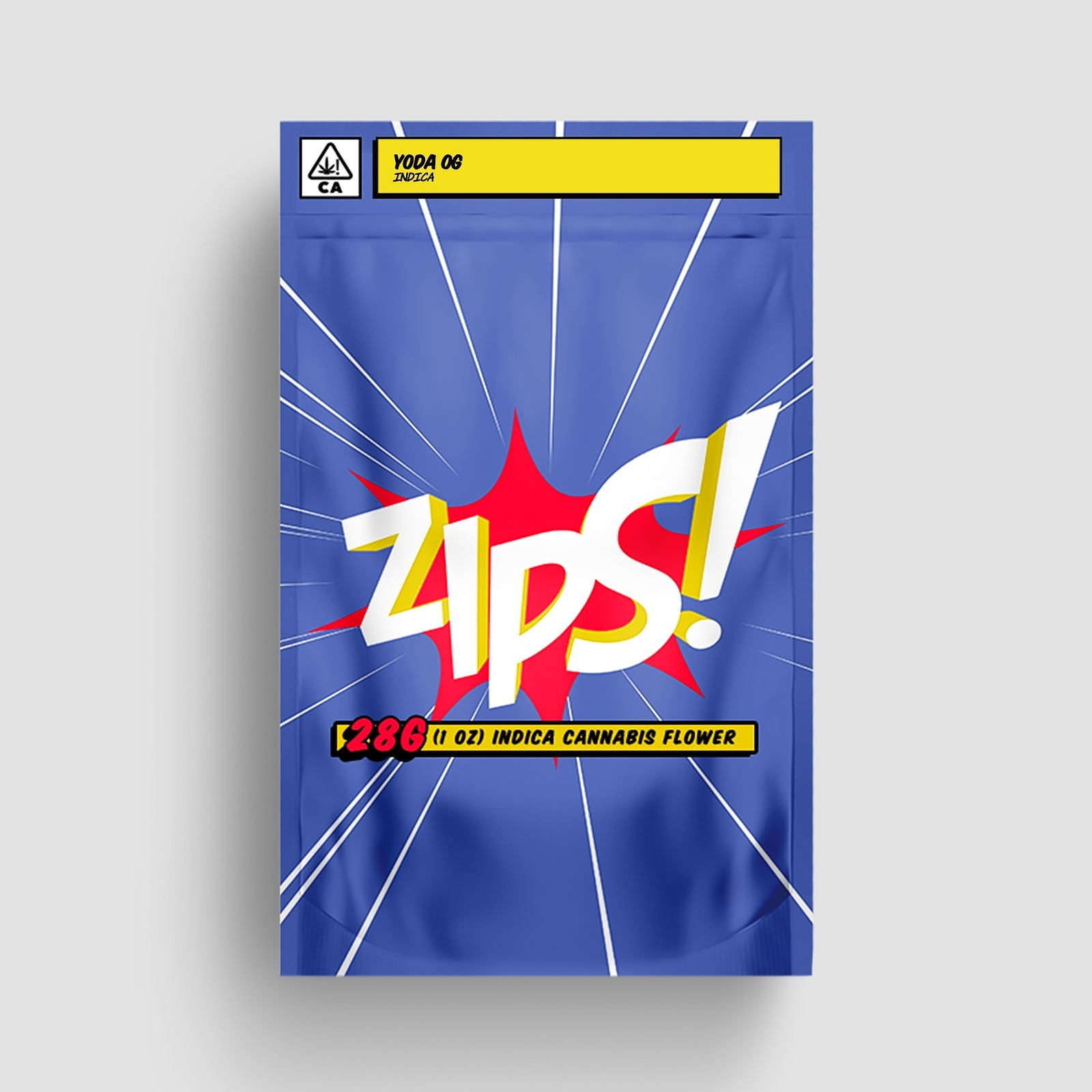 Zips!: Yoda OG - Greenhouse - Indica - Ounce (28g) | Leafly