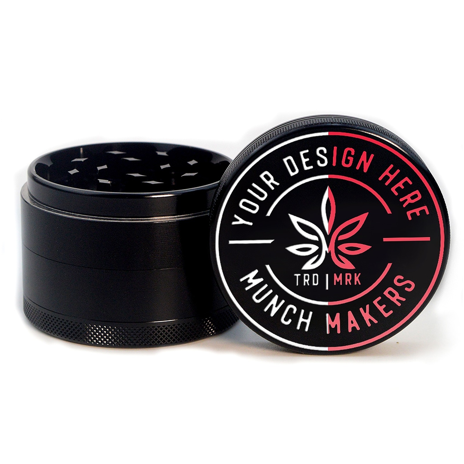 Munchmakers - Premium Custom Grinders: Aluminum Alloy 4pc Grinder | Leafly