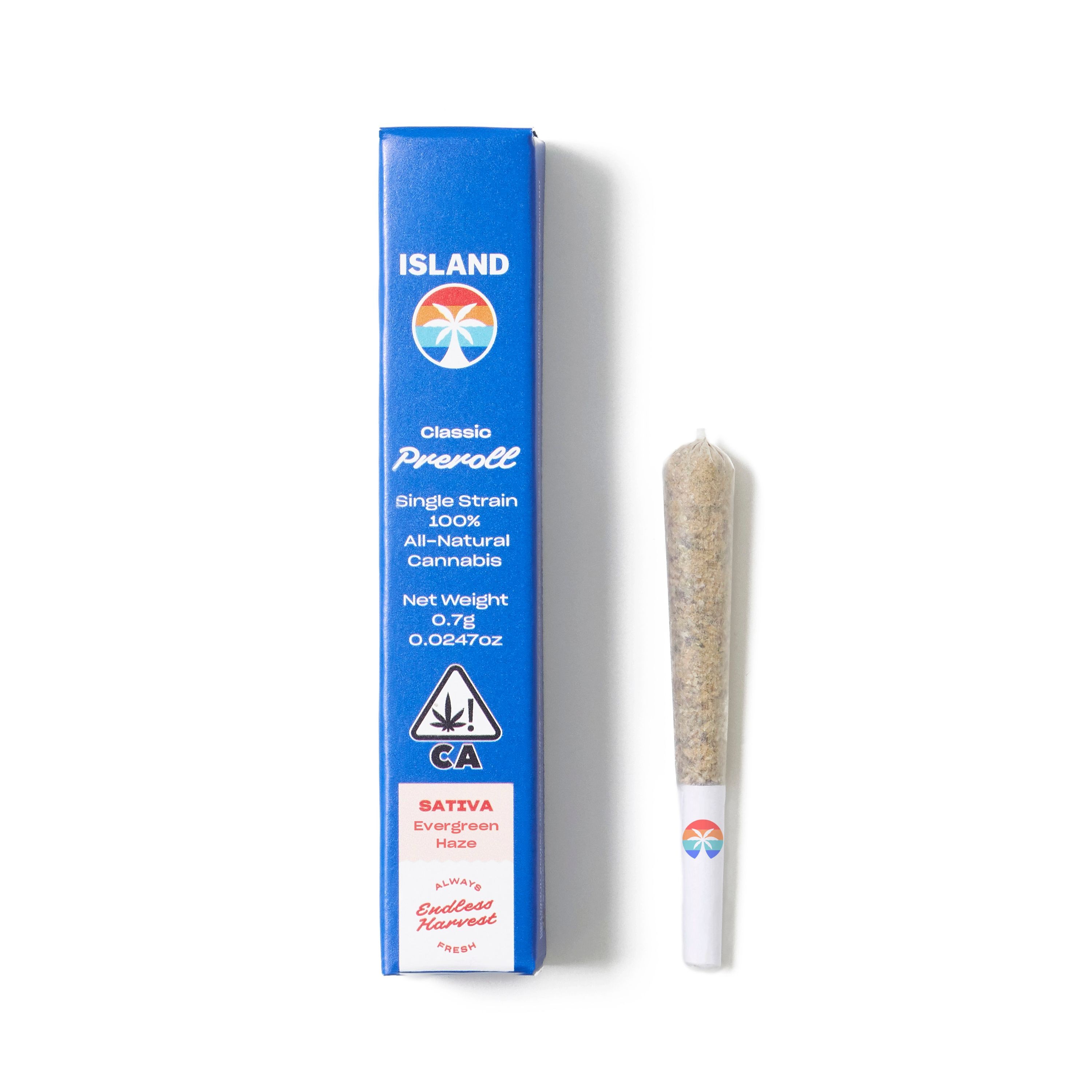 Island: Island Classic Preroll: Evergreen Haze (Sativa) | Leafly