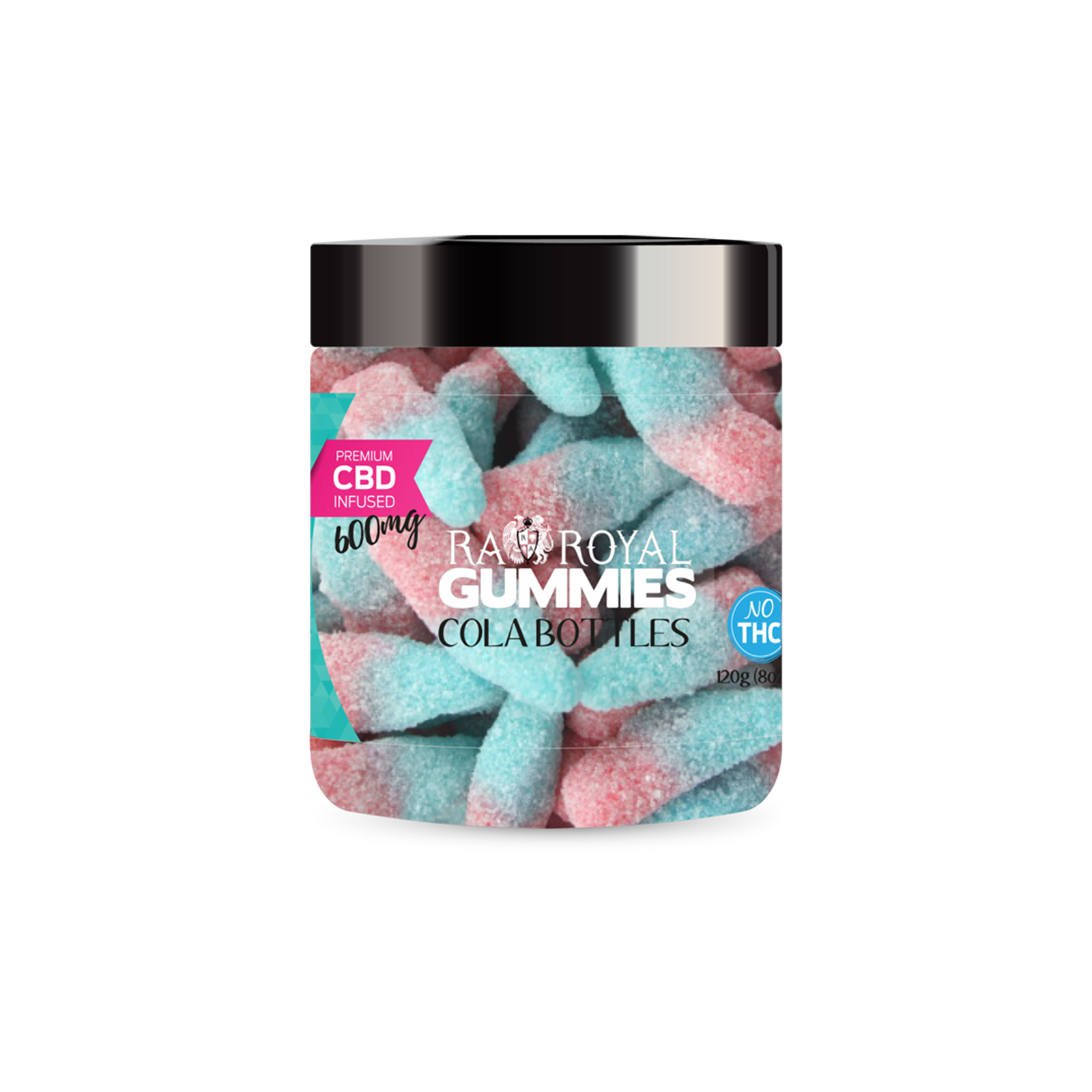 RA Royal: R.A. Royal Gummies: CBD Gummy Bubblegum Cola Jar (600 MG ...