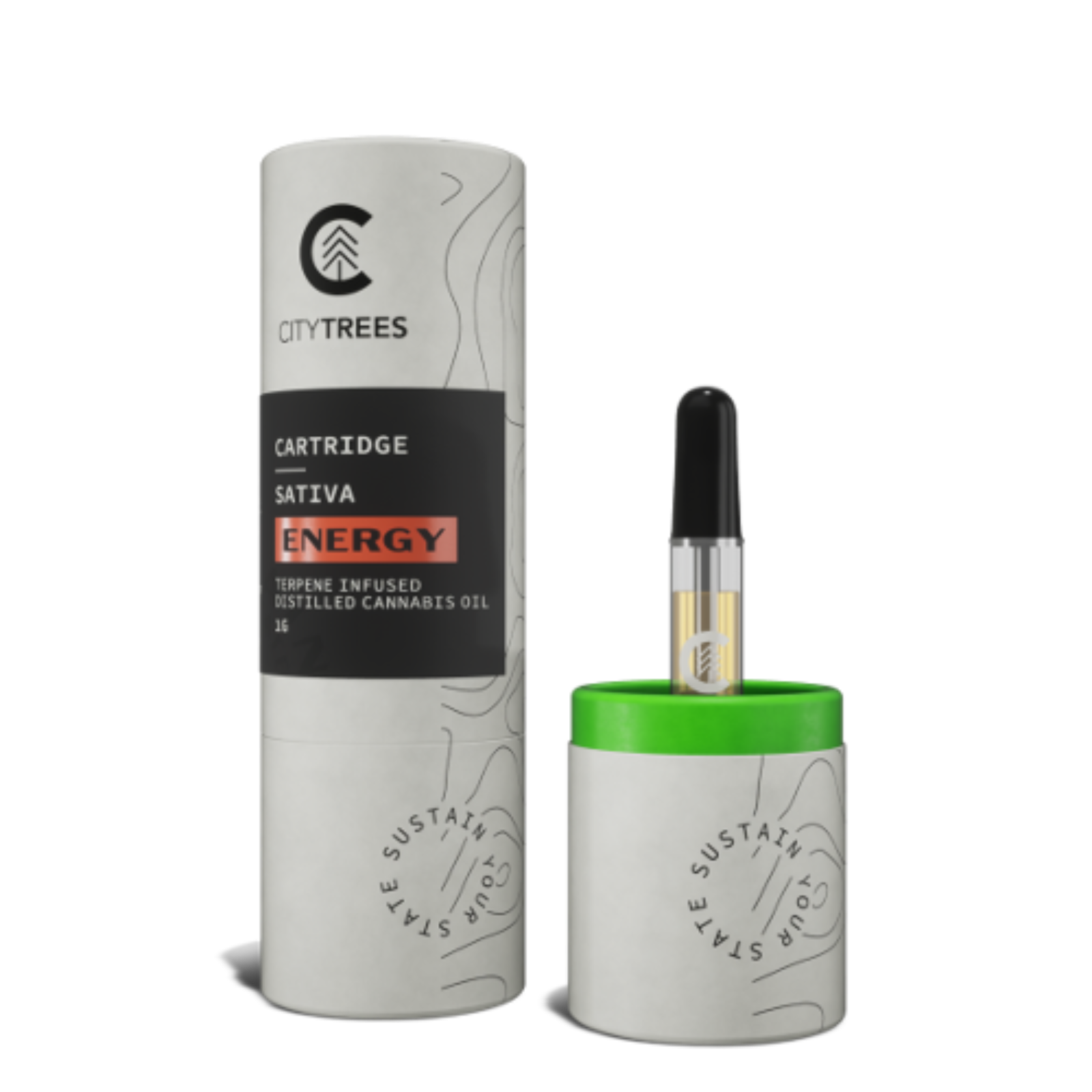 City Trees: City Trees 1g Energy Distillate Cartridge | Leafly