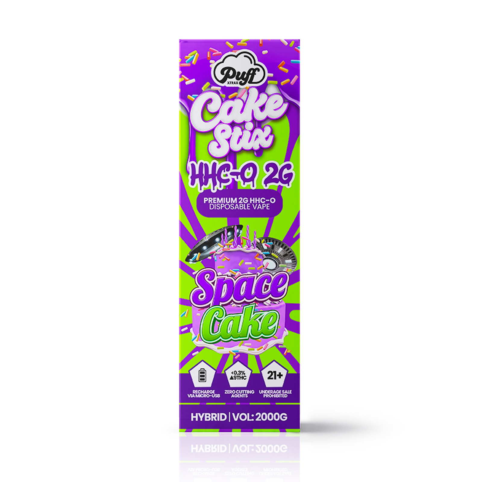 Puff Xtrax: Cake Stix HHC-O 2G Disposable Vape: Space Cake | Puff Xtrax ...