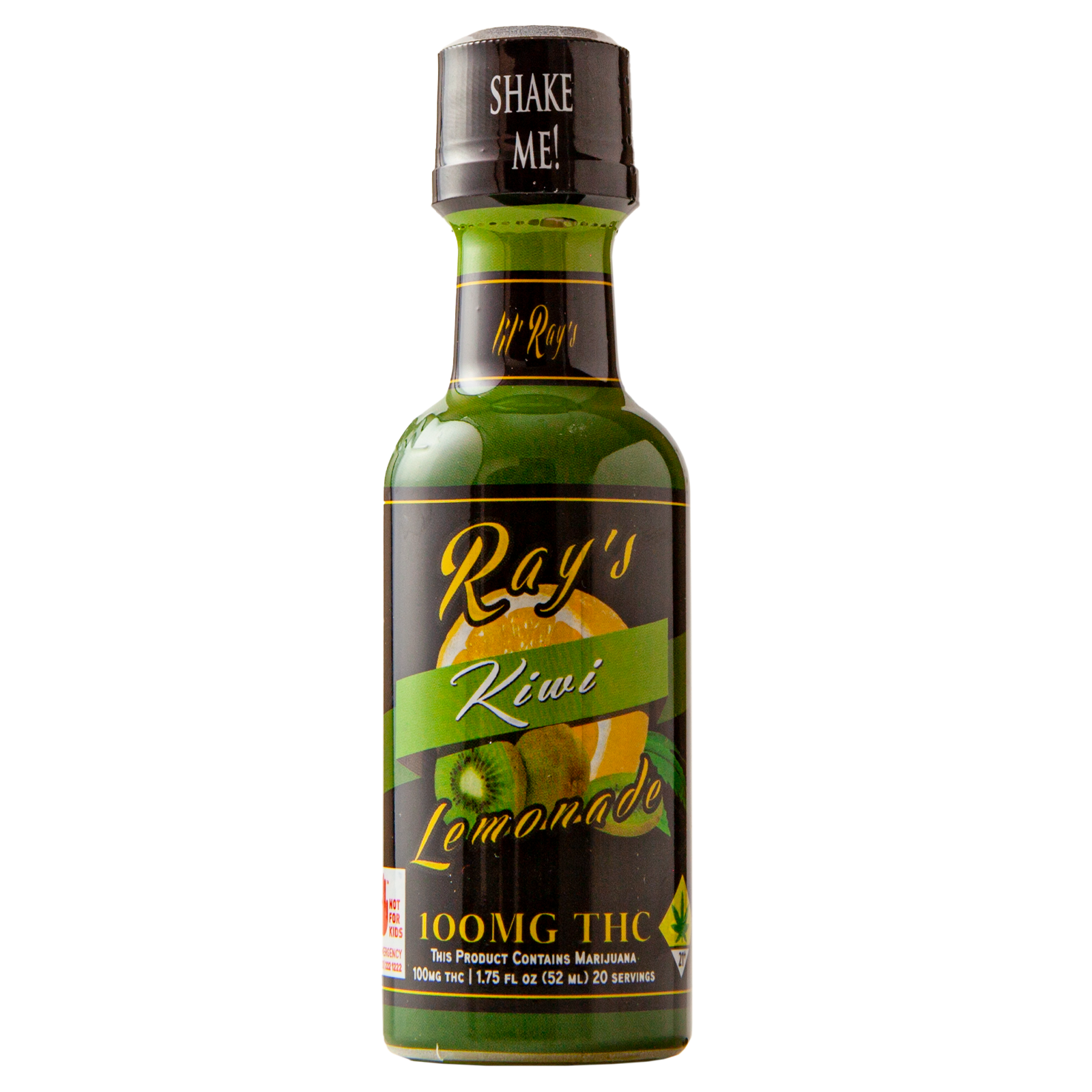 Ray's Lemonade: Kiwi Lil' Ray's Lemonade 100mg THC | Leafly