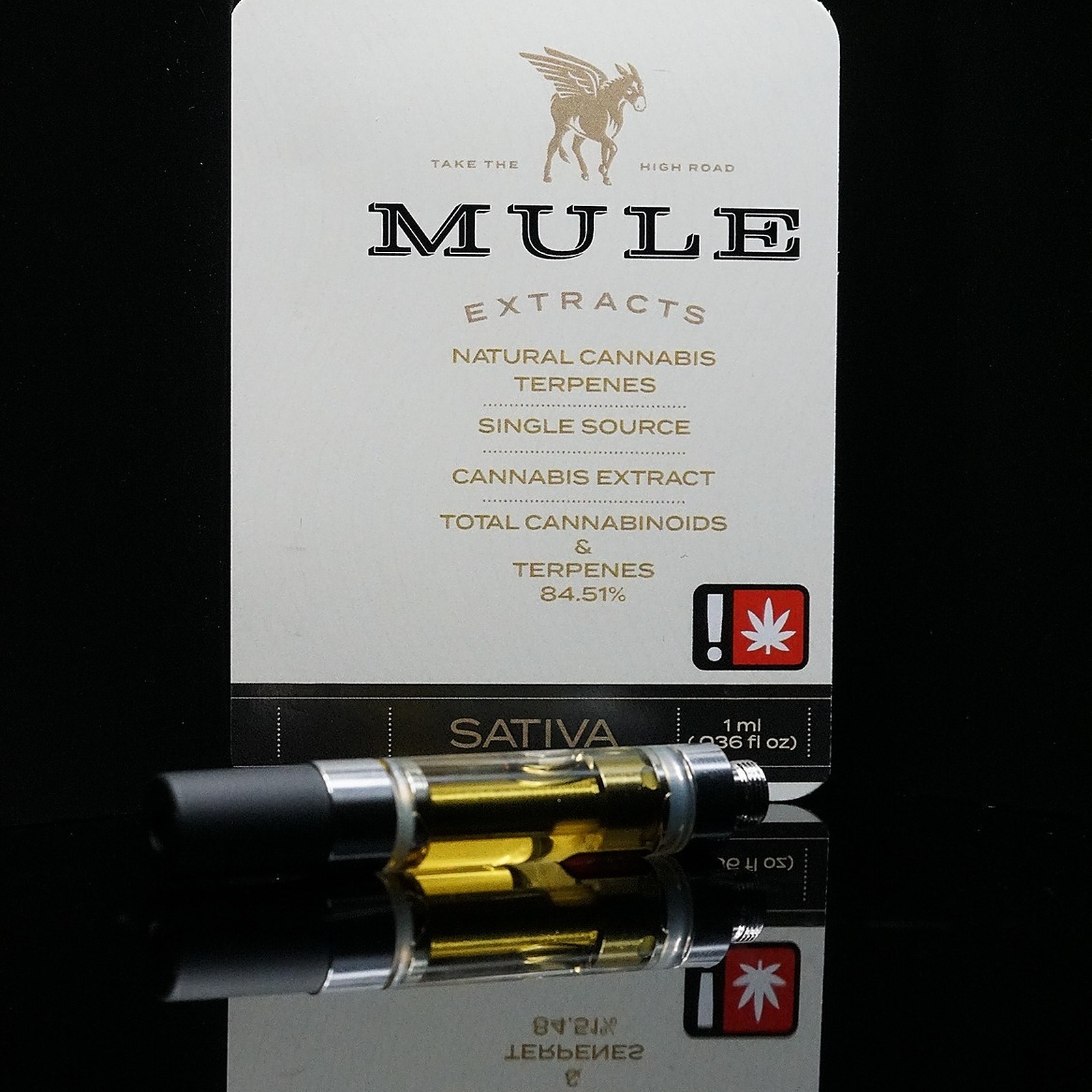 Mule Extracts: 1g Cart Trainwreck Express Sativa 82.6% | Leafly