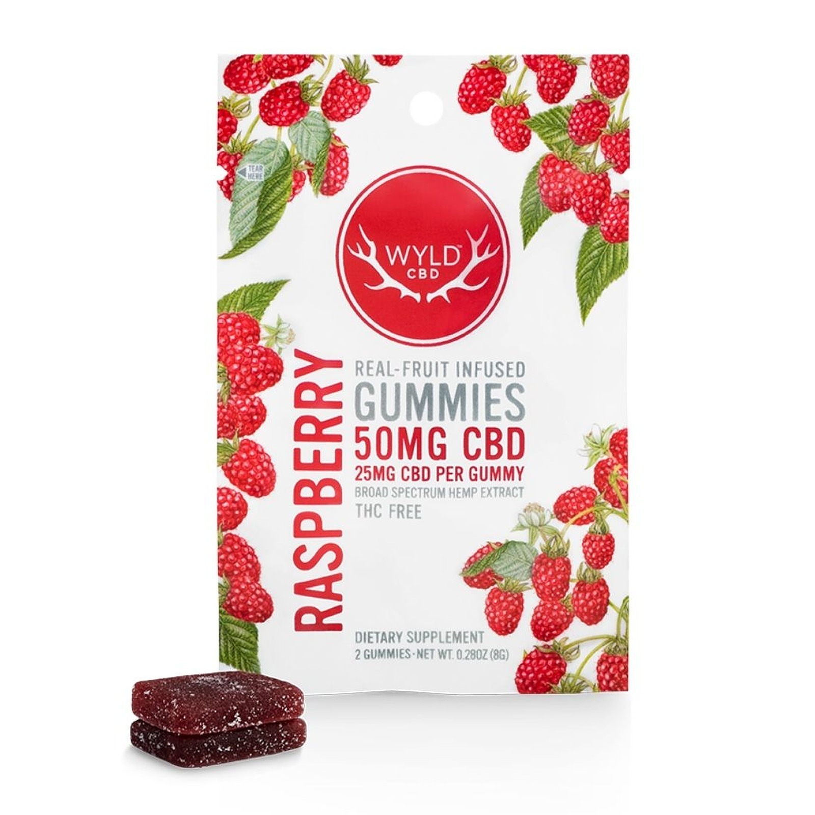 Wyld CBD: Raspberry CBD Gummies | 50mg | 2-pack | Leafly