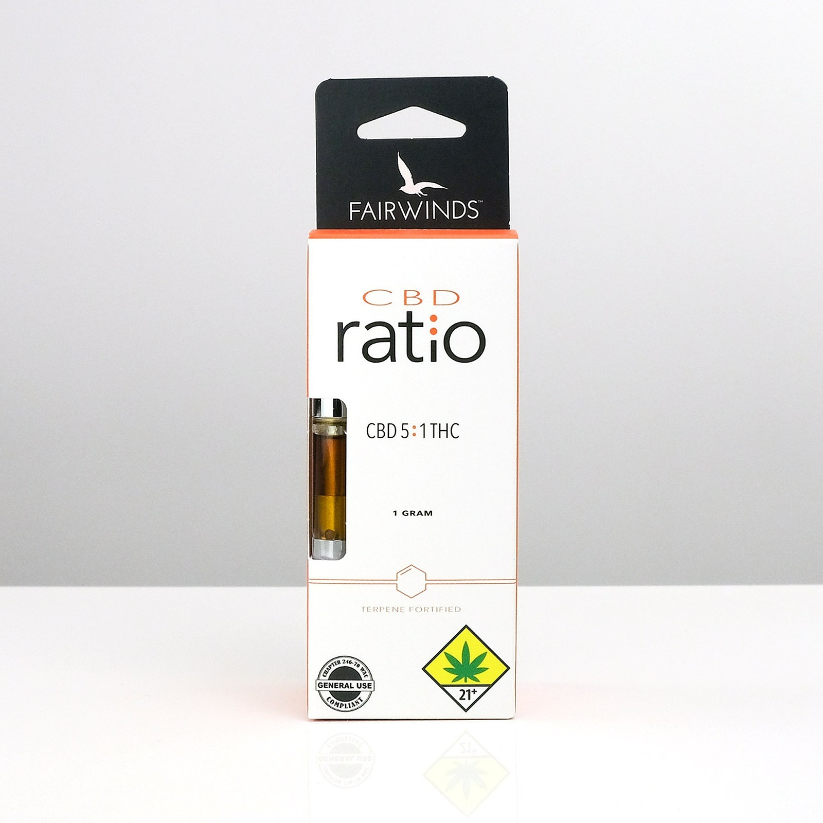 Fairwinds Manufacturing: 5:1 CBD Ratio Series Cartridge 1g | Leafly