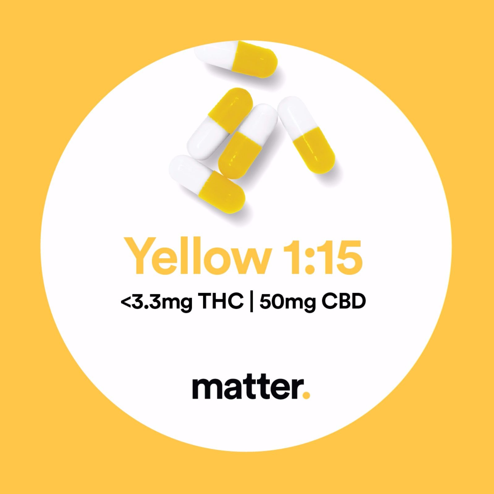 matter.: NY Yellow Regular Strength Capsules 1:15 | Leafly