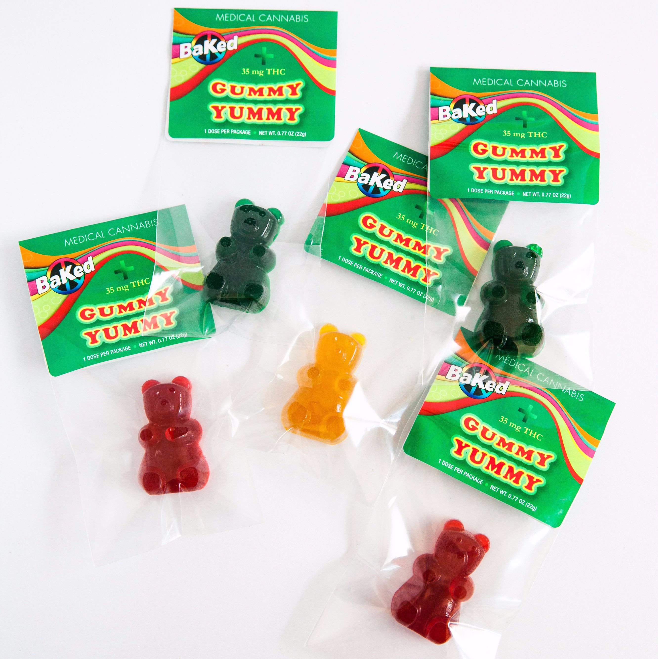 BaKed: BaKed Gummy Yummy 30mg THC | Leafly