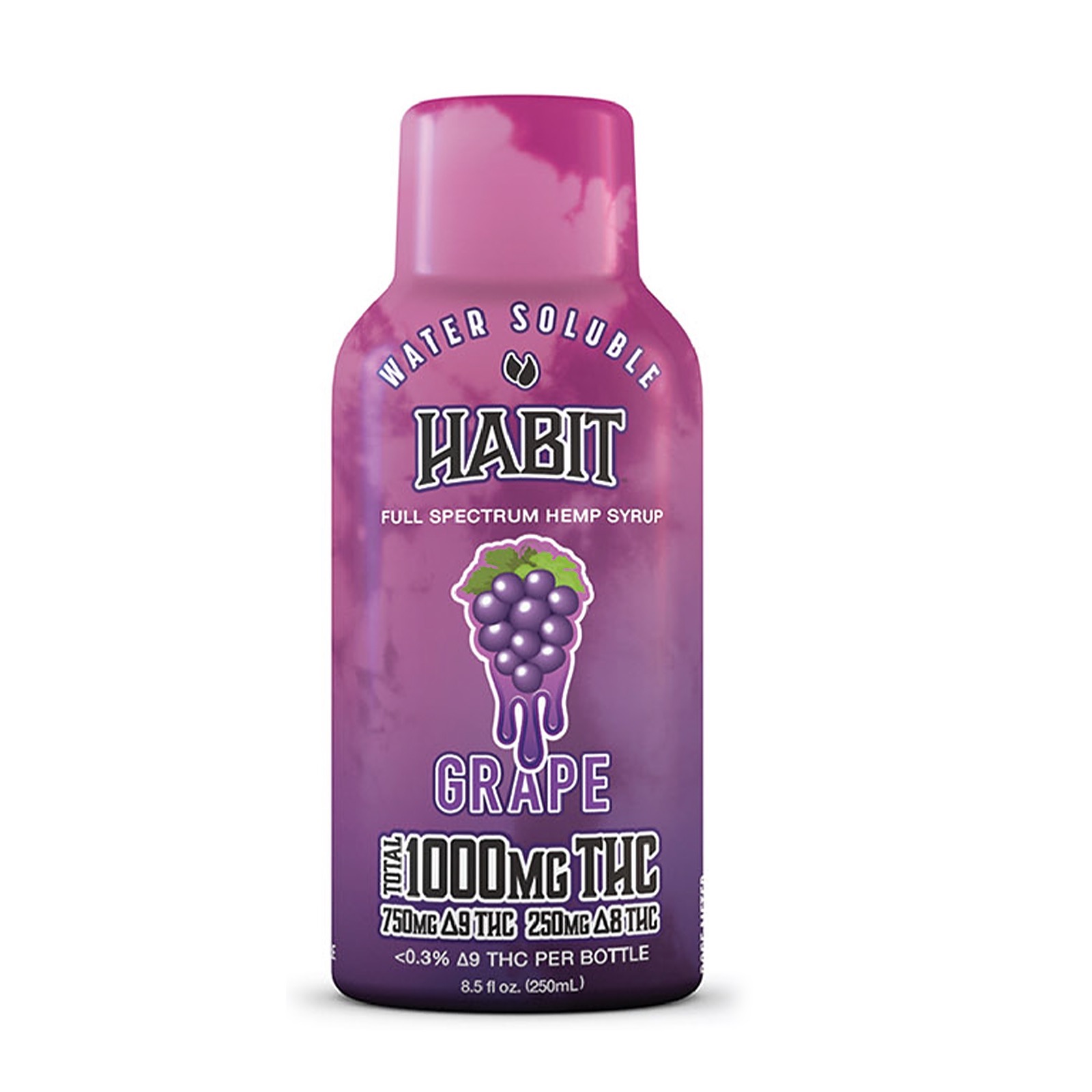 Luxe THC: Habit 1000mg D8 + D9 THC Grape Syrup | Leafly