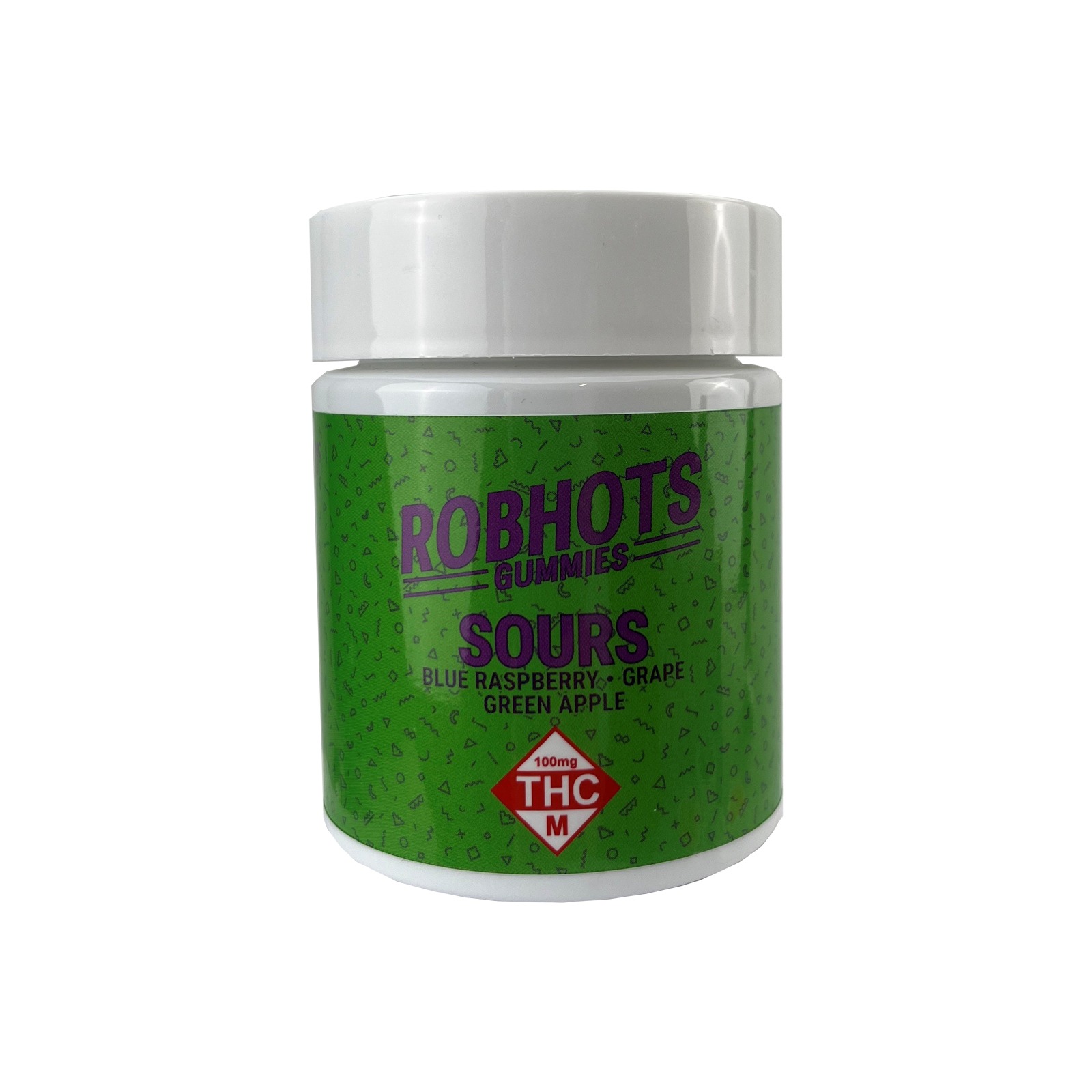 Robhots Edibles: Robhots Sours Gummies - 100 mg THC | Leafly