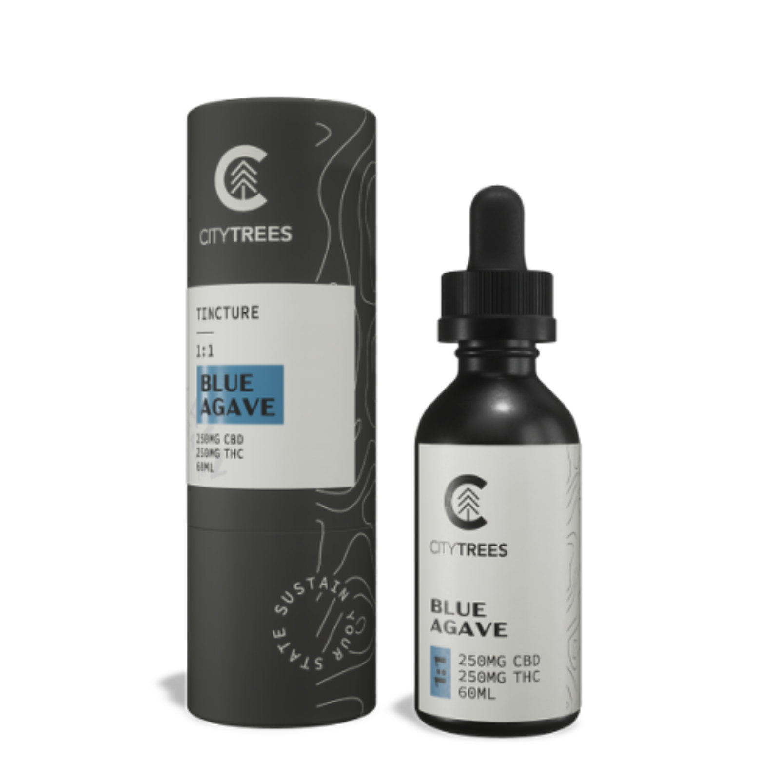 City Trees: City Trees 250mg 1:1 Blue Agave Tincture | Leafly