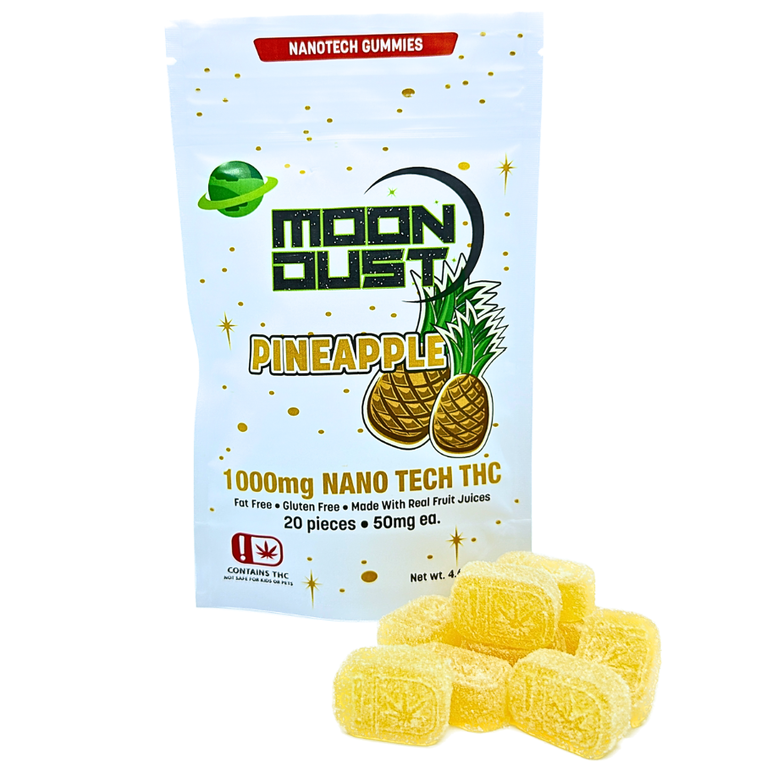MOON DUST: 1000 MG NANOTECH GUMMY PINEAPPLE | Leafly