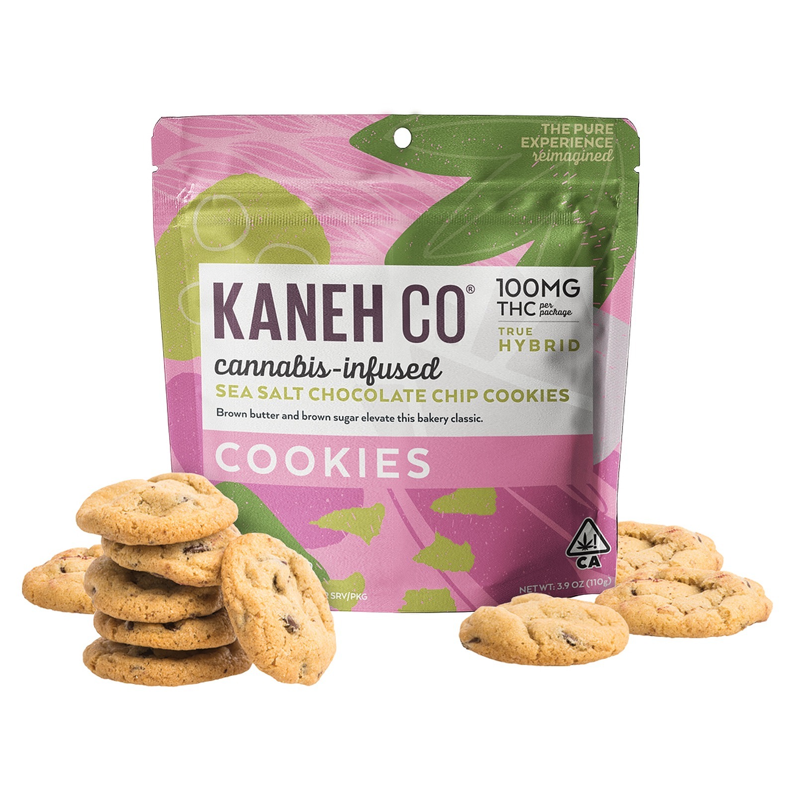 Kaneh Co.: Sea Salt Chocolate Chip Cookies [10pk] (100mg THC) | Leafly