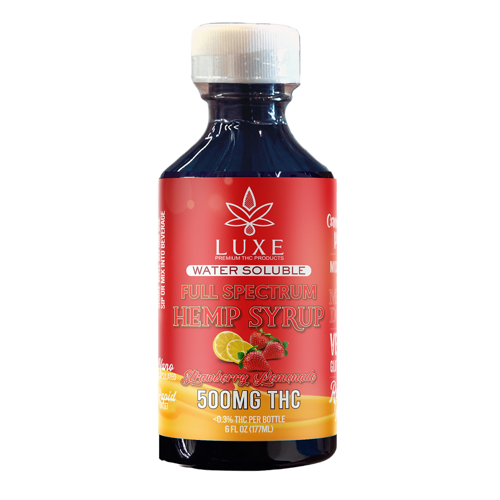 Luxe THC | 25% OFF with code LEAFLY: 500mg THC Syrup | Water-Soluble | Leafly